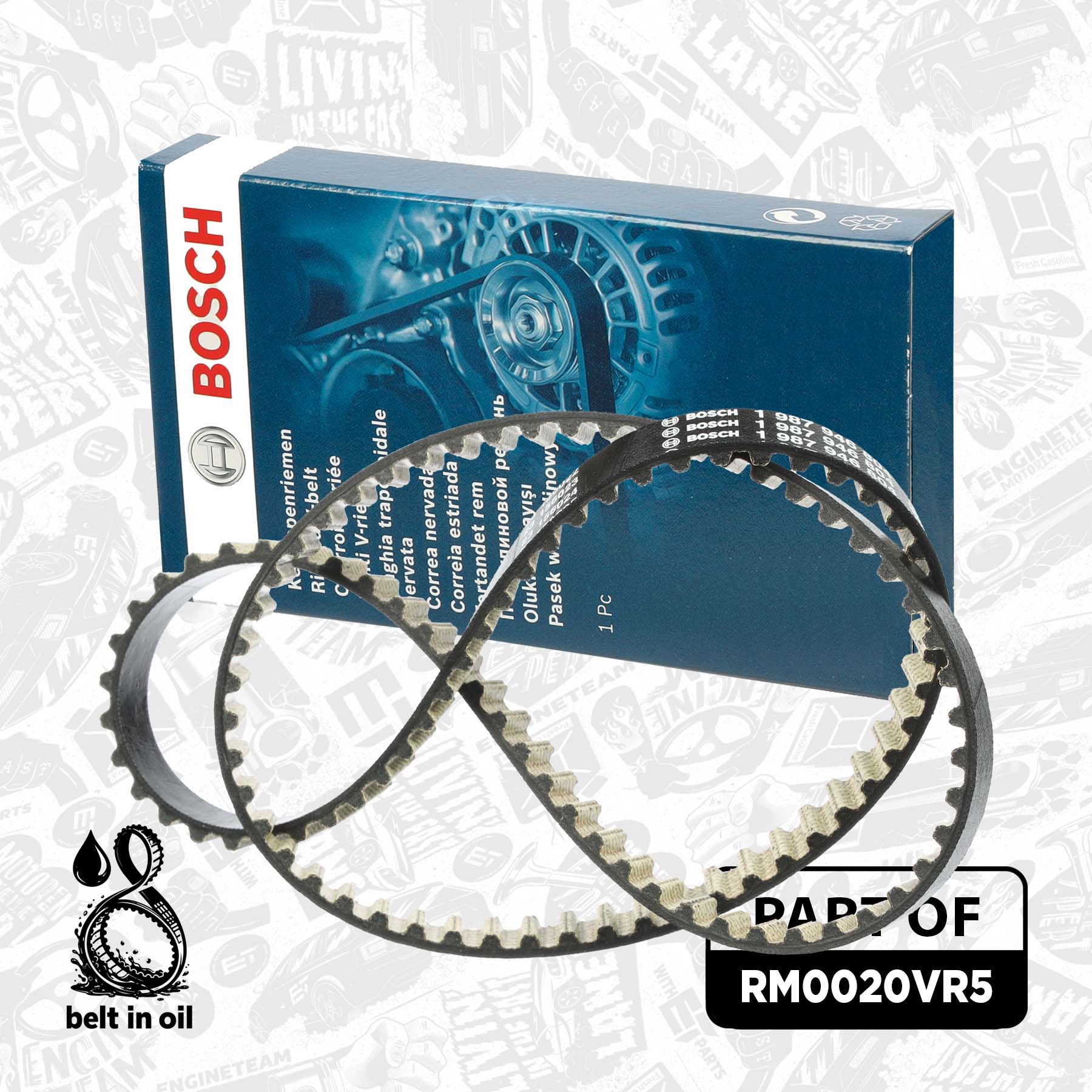 Water Pump & Timing Belt Kit - RM0020VR5 ET ENGINETEAM - 1761082 ...