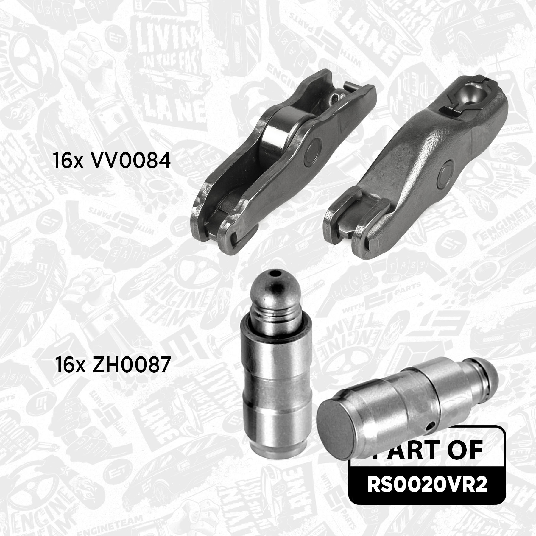 Timing Chain Kit - RS0020VR2 ET ENGINETEAM - 21350-2A703, 243512A000 ...