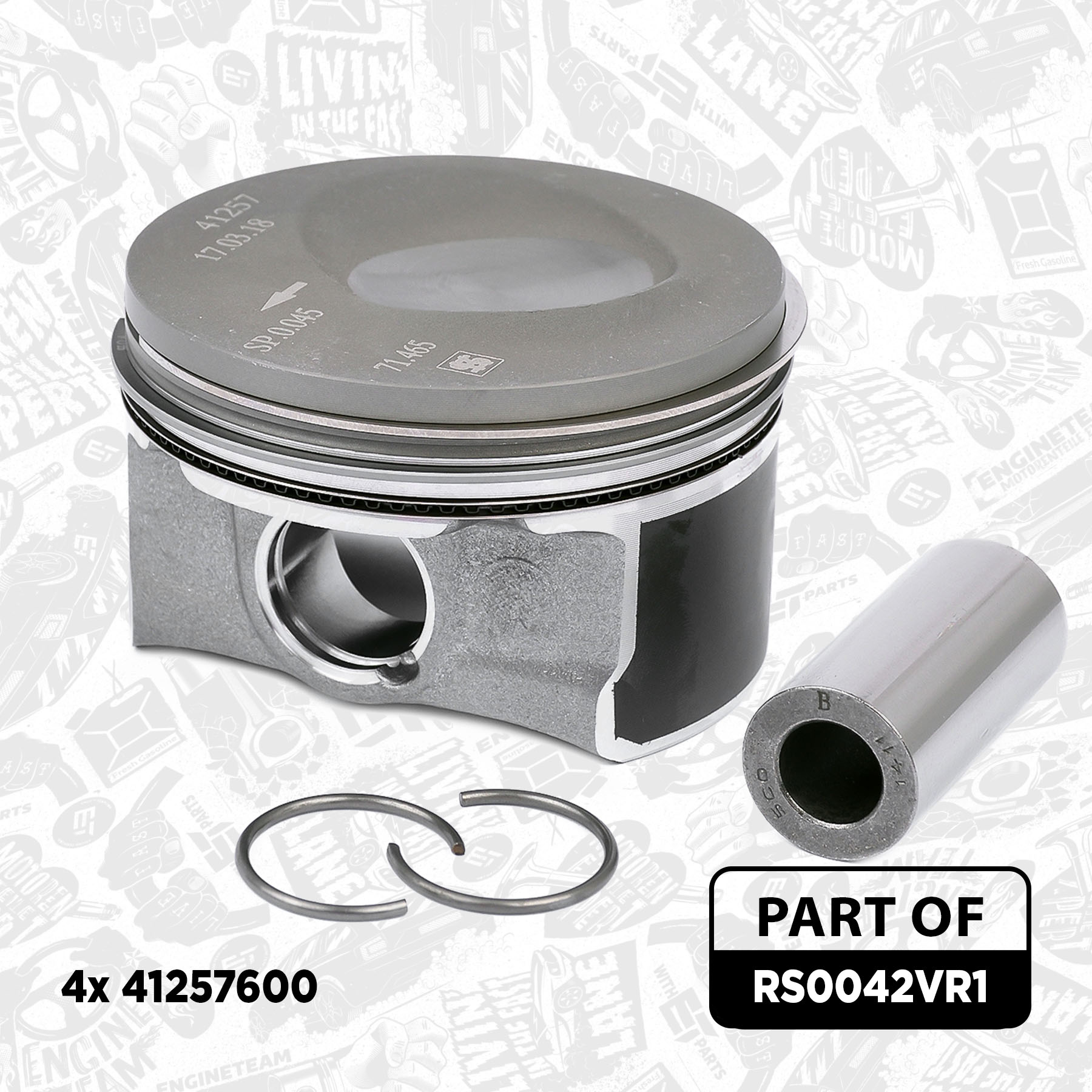 Timing Chain Kit - RS0042VR1 ET ENGINETEAM - 03F198158B, 03F198158 ...