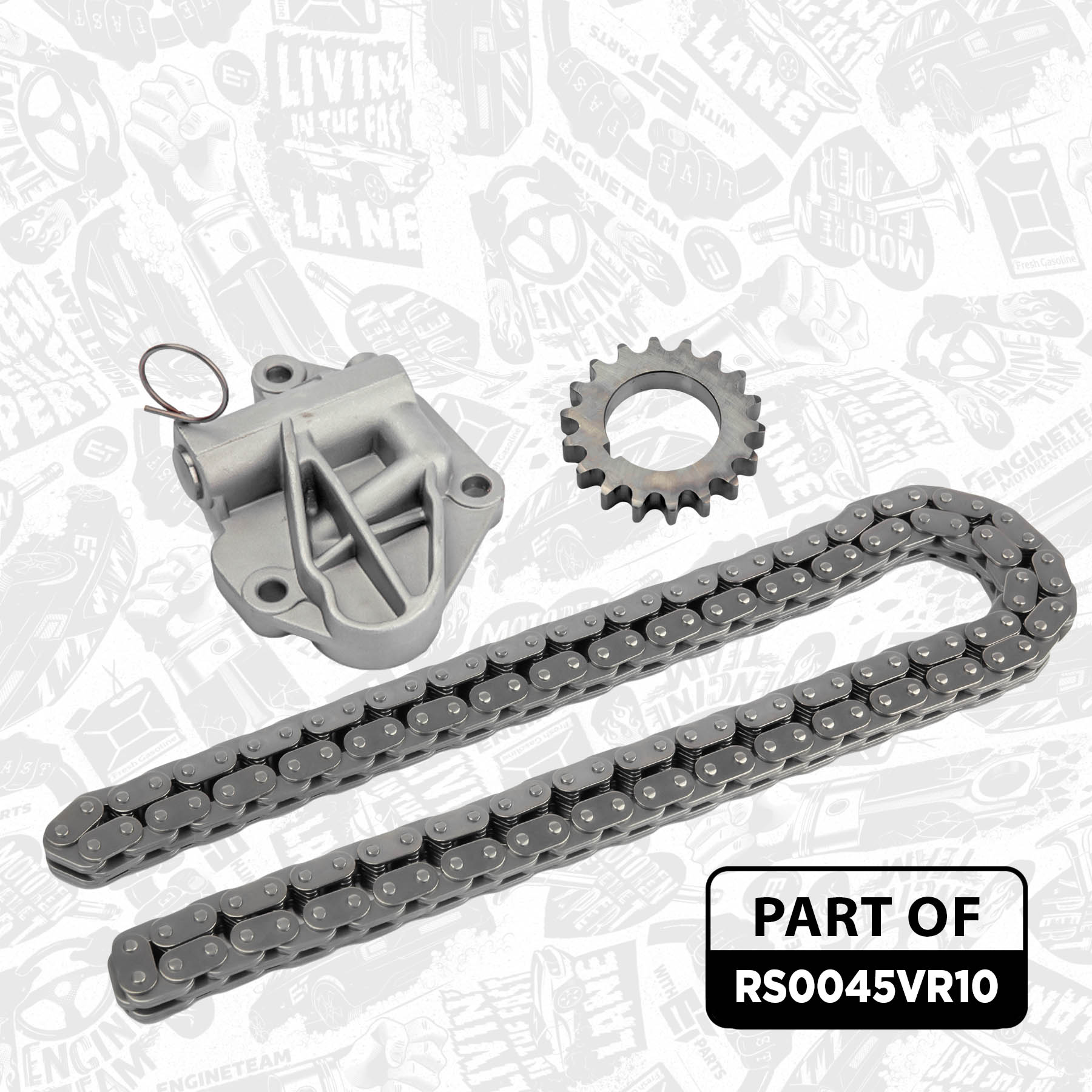 Timing Chain Kit - RS0045VR10 ET ENGINETEAM - 03E115225, 03E109507AA ...