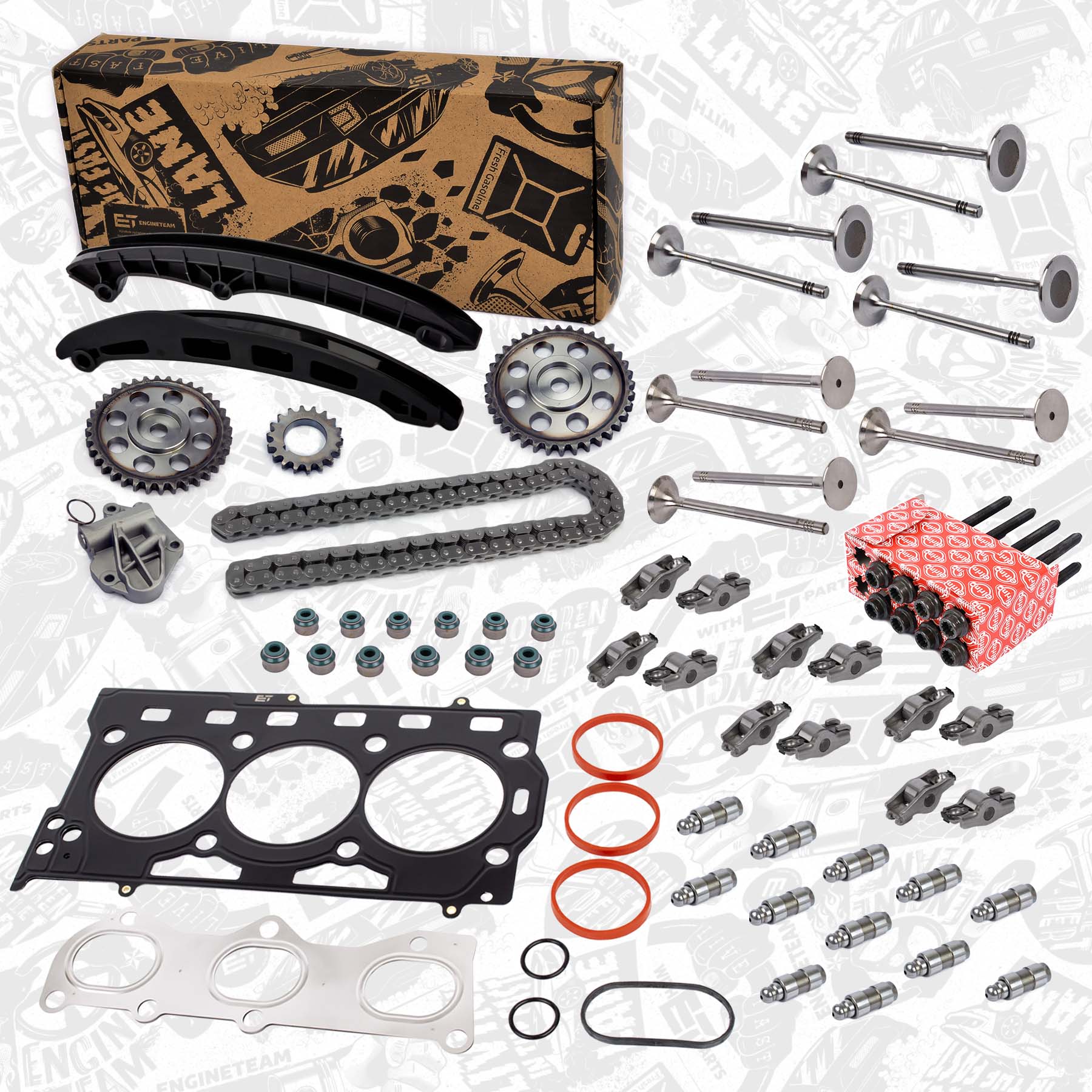 Timing Chain Kit - RS0045VR3 ET ENGINETEAM - 03C109158A, 03C109158 ...