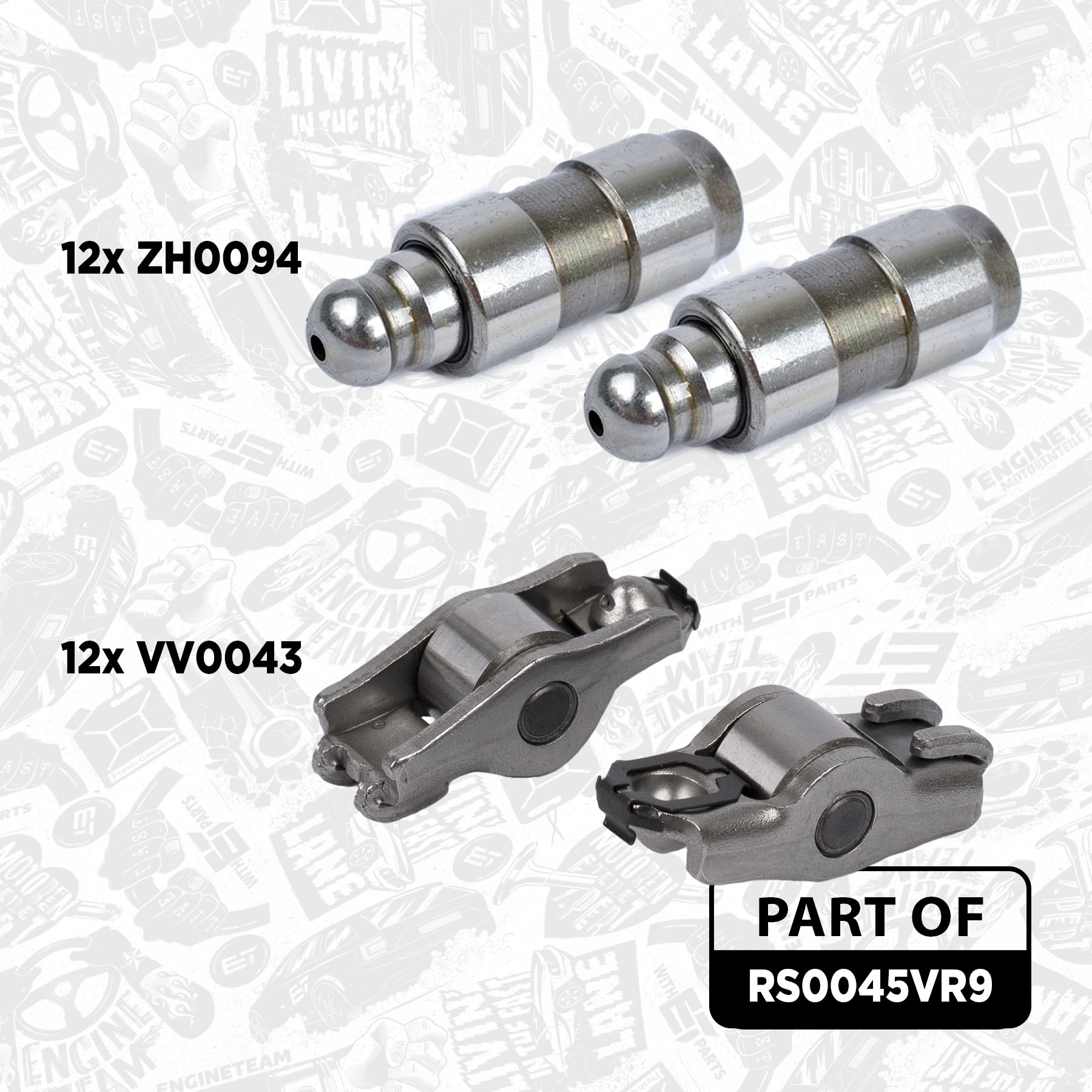 Timing Chain Kit - RS0045VR9 ET ENGINETEAM - 03C109158A, 03C109158 ...