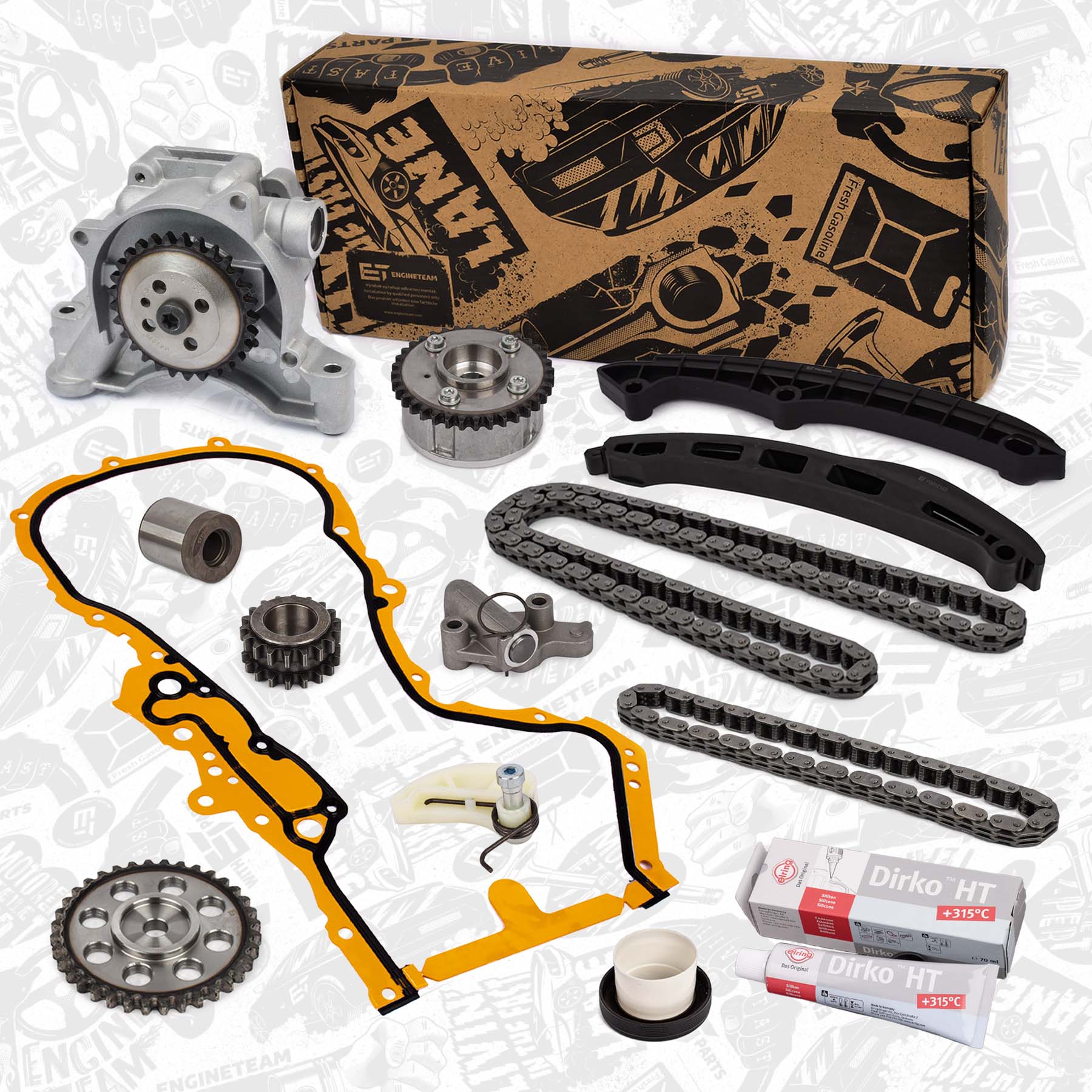 Timing Chain Kit - RS0049VR2 ET ENGINETEAM - 03C109571F, 03C109509P ...