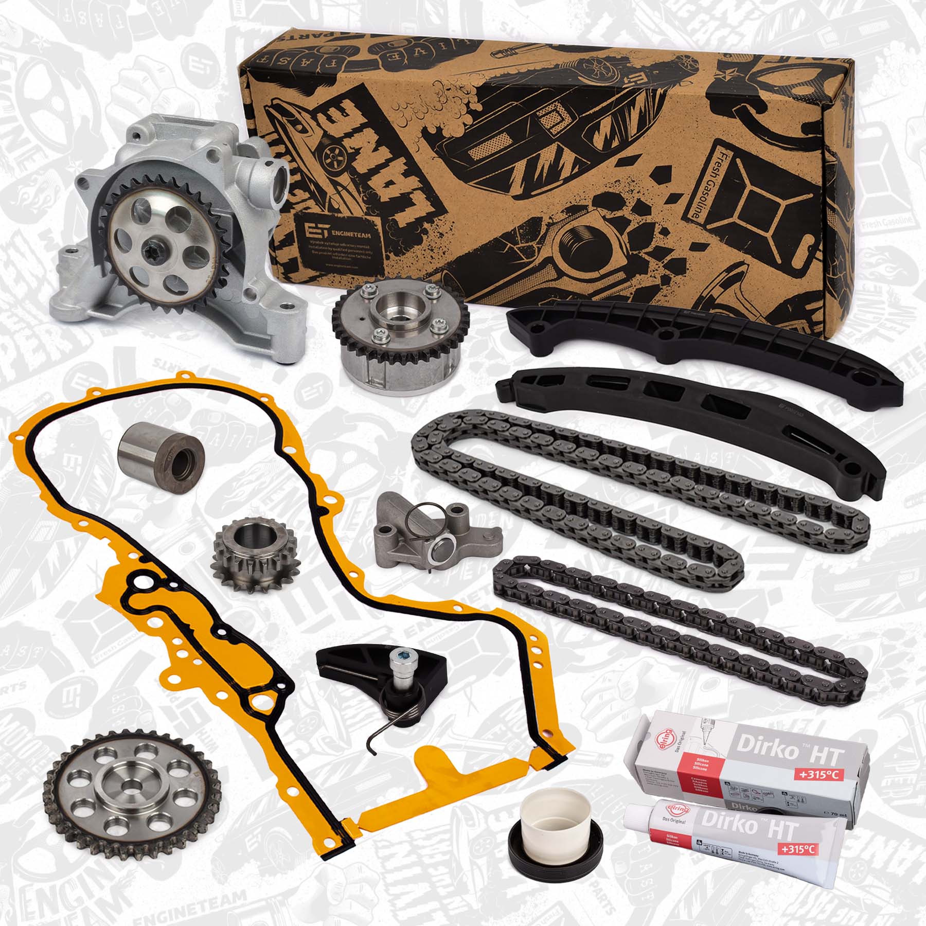 Timing Chain Kit - RS0049VR4 ET ENGINETEAM - 03C109571F, 03C109509P ...