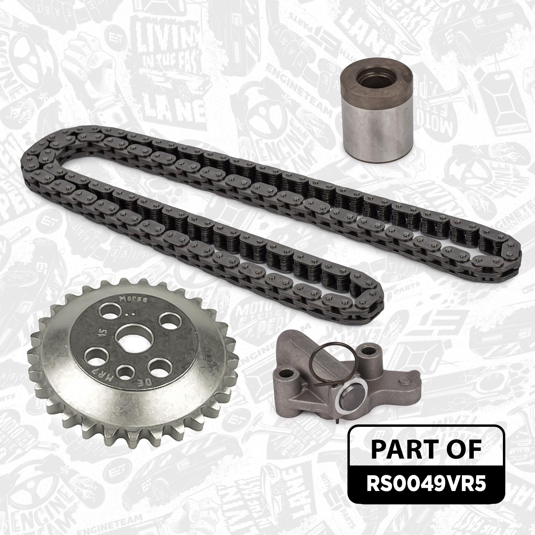 Timing Chain Kit - RS0049VR5 ET ENGINETEAM - 03C109571F, 03C109509P ...