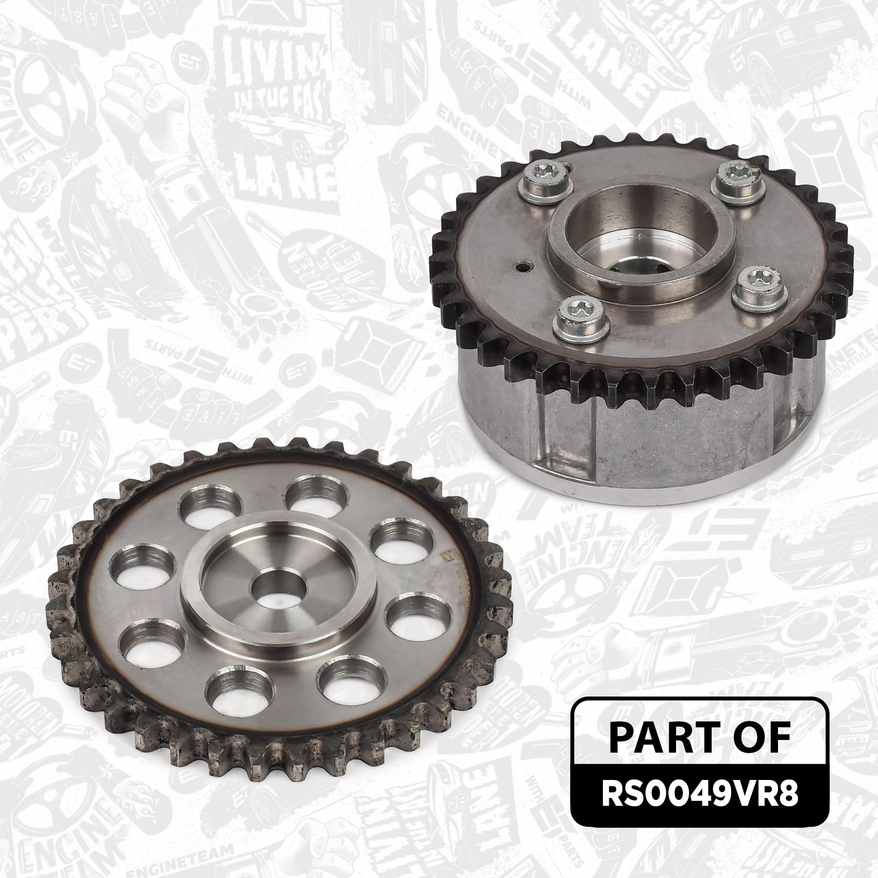 Timing Chain Kit - RS0049VR8 ET ENGINETEAM - 03C109571F, 03C109509P ...