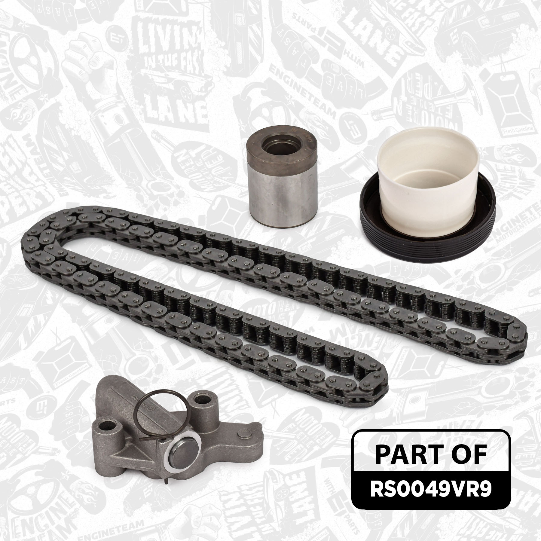 Timing Chain Kit - RS0049VR9 ET ENGINETEAM - 03C109571F, 03C109509P ...
