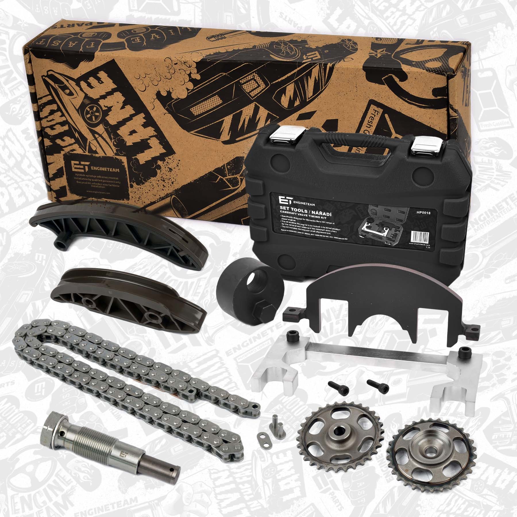 Timing Chain Kit - RS0055VR7 ET ENGINETEAM - 6510520001, A6510520100 ...