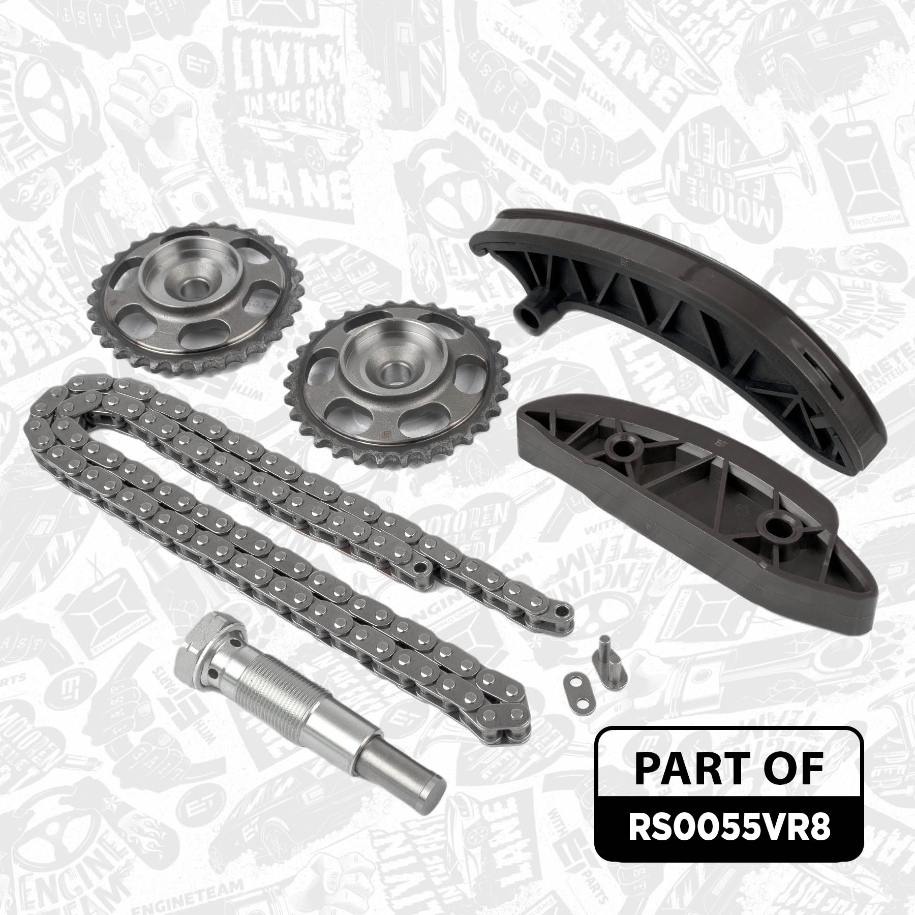 Timing Chain Kit - RS0055VR8 ET ENGINETEAM - 6510520001, A6510520100 ...
