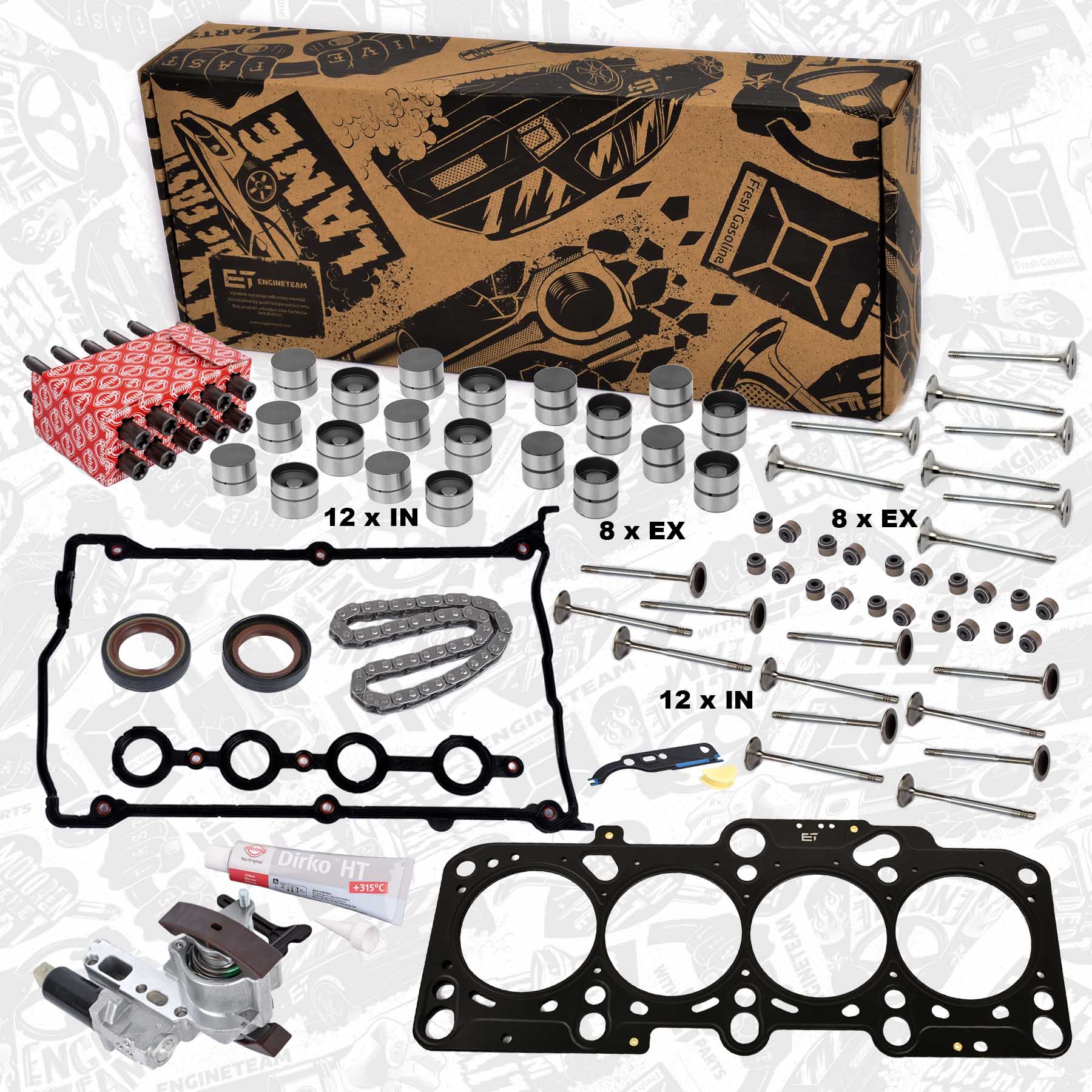 Timing Chain Kit - RS0064VR1 ET ENGINETEAM - 058109229B, 058109229 ...