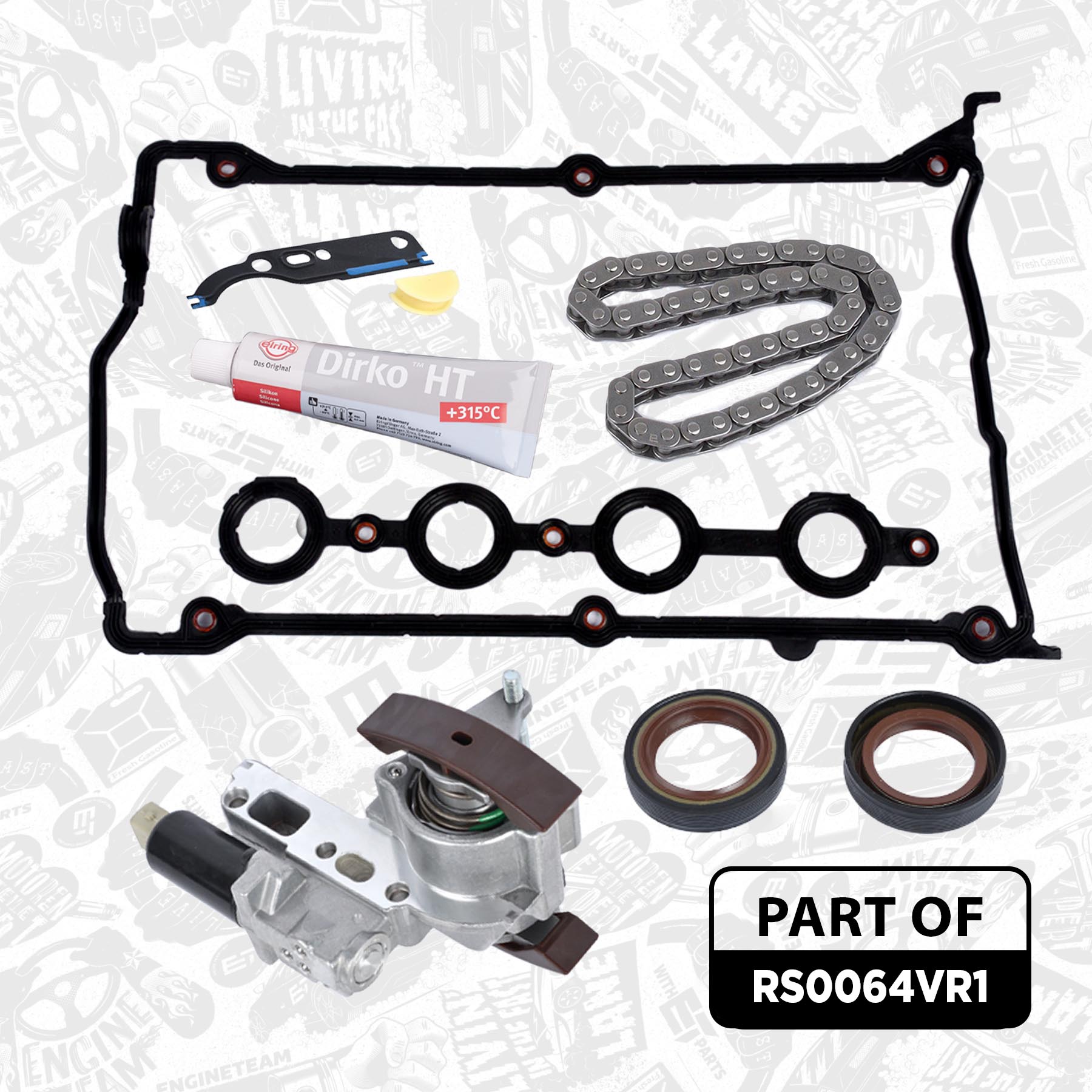Timing Chain Kit - RS0064VR1 ET ENGINETEAM - 058109229B, 058109229 ...