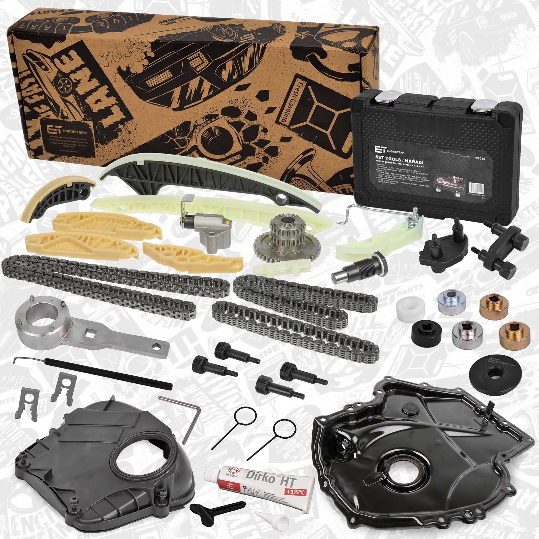 Timing Chain Kit - RS0069VR2 ET ENGINETEAM - 06H109210AE, 06H109210AF ...