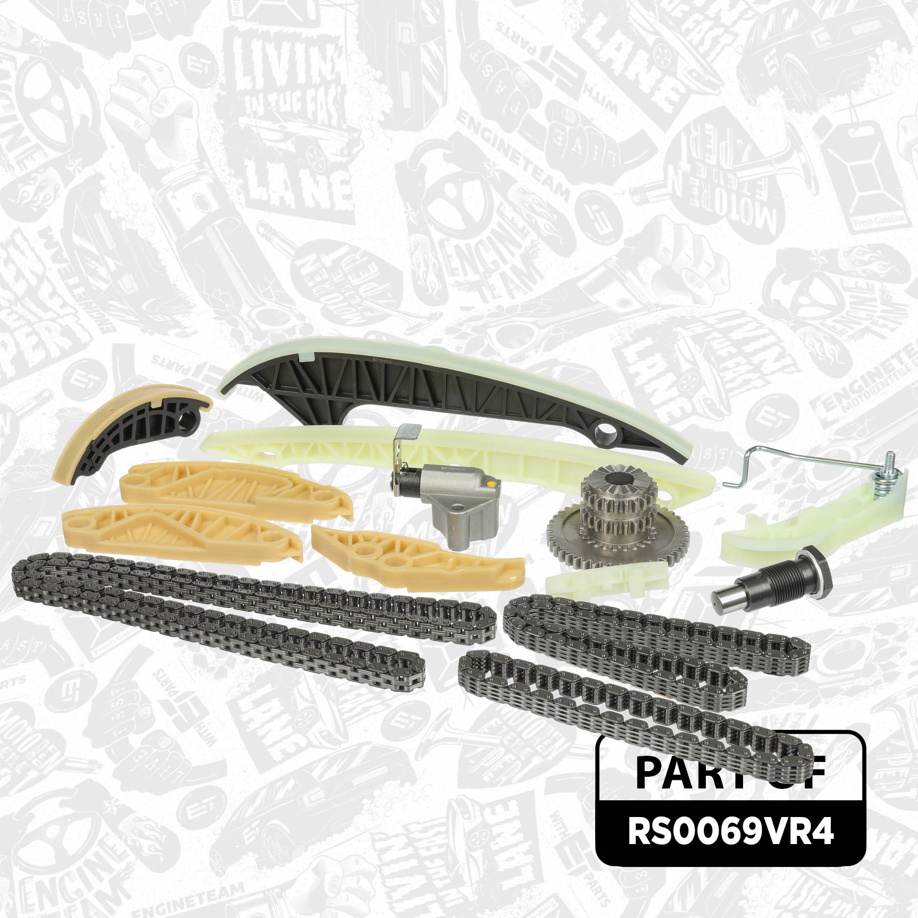 Timing Chain Kit - RS0069VR4 ET ENGINETEAM - 06H109158, 06H109158J ...