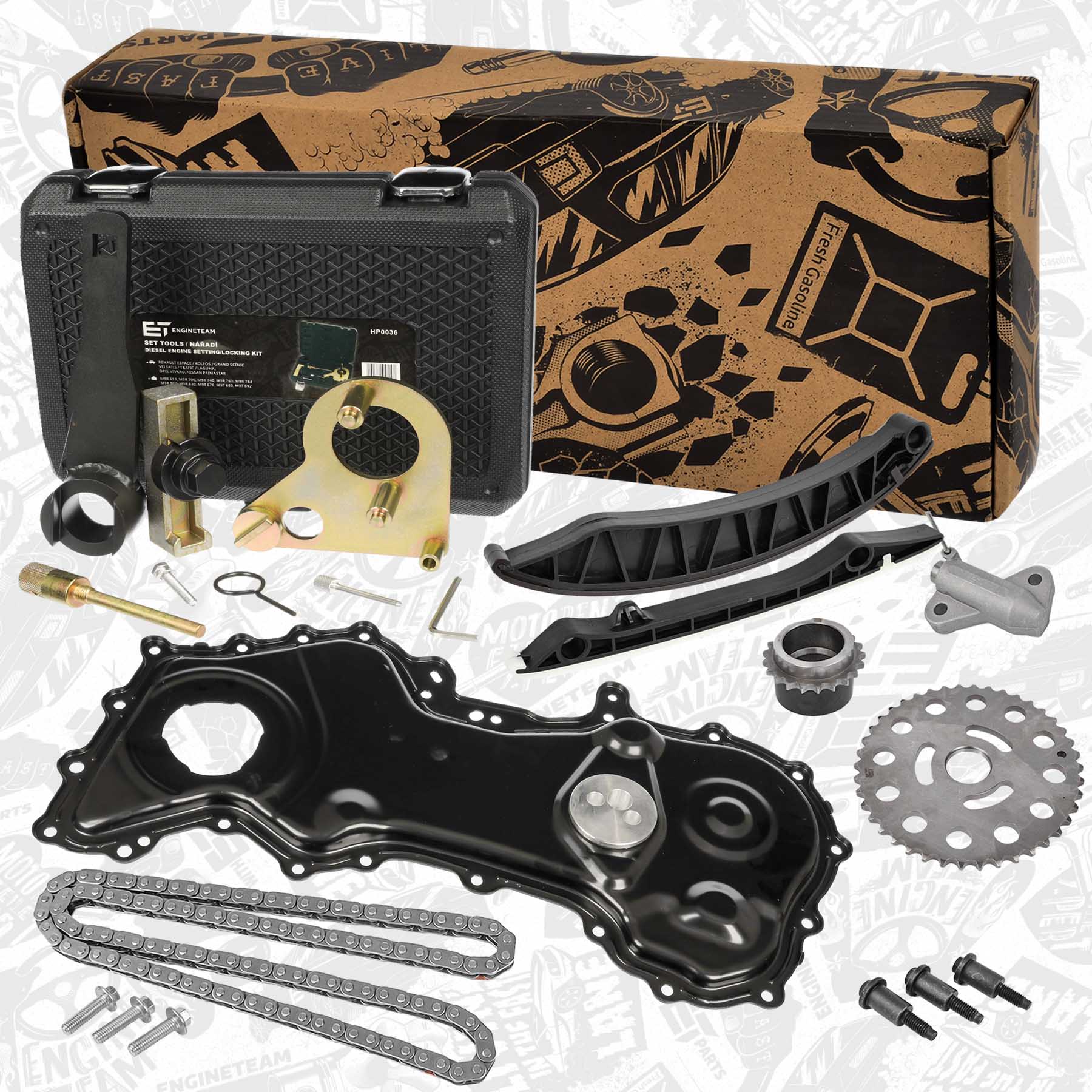 Timing Chain Kit - RS0073VR2 ET ENGINETEAM - 13028-00Q0D, 4420455 ...