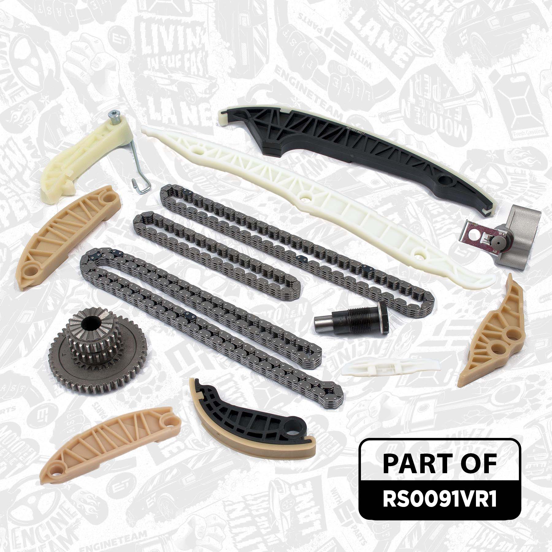Timing Chain Kit - RS0091VR1 ET ENGINETEAM - 06H109158, 06H109158J ...