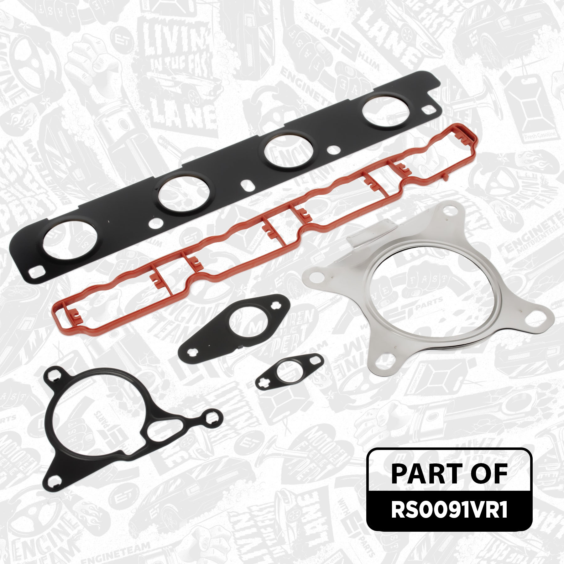 Timing Chain Kit - RS0091VR1 ET ENGINETEAM - 06H109158, 06H109158J ...