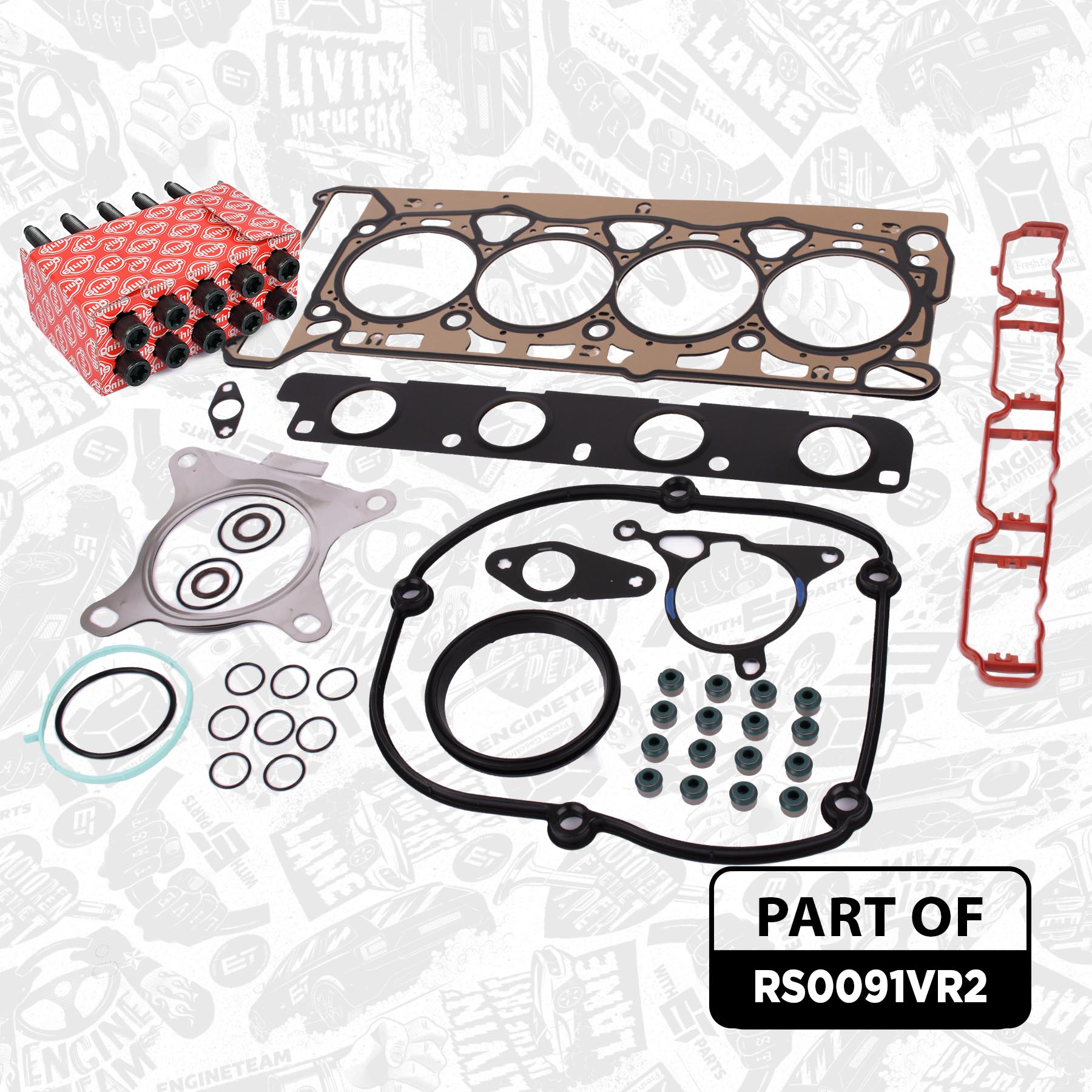 Timing Chain Kit - RS0091VR2 ET ENGINETEAM - 06H109158, 06H109158J ...