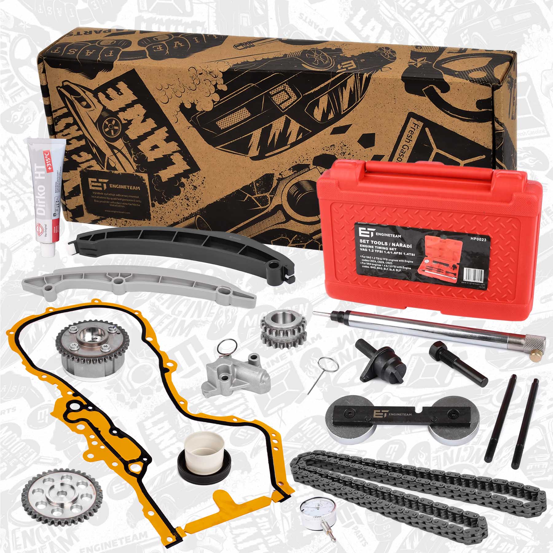 Timing Chain Kit - RS0103VR3 ET ENGINETEAM - 03C109287F, 03C109287G ...