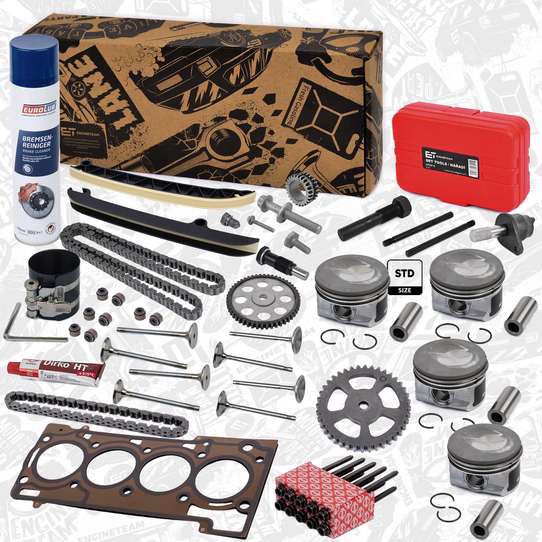 Timing Chain Kit - RS0106VR6 ET ENGINETEAM - 03F105209G, 03F109158G ...