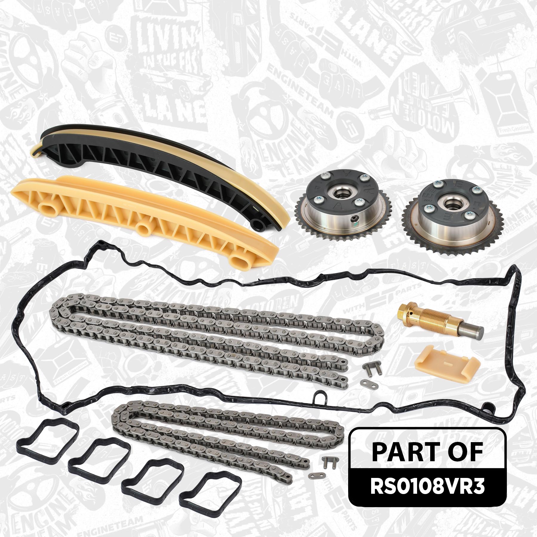 Timing Chain Kit - RS0108VR3 ET ENGINETEAM - 0009932176, 0039979794 ...