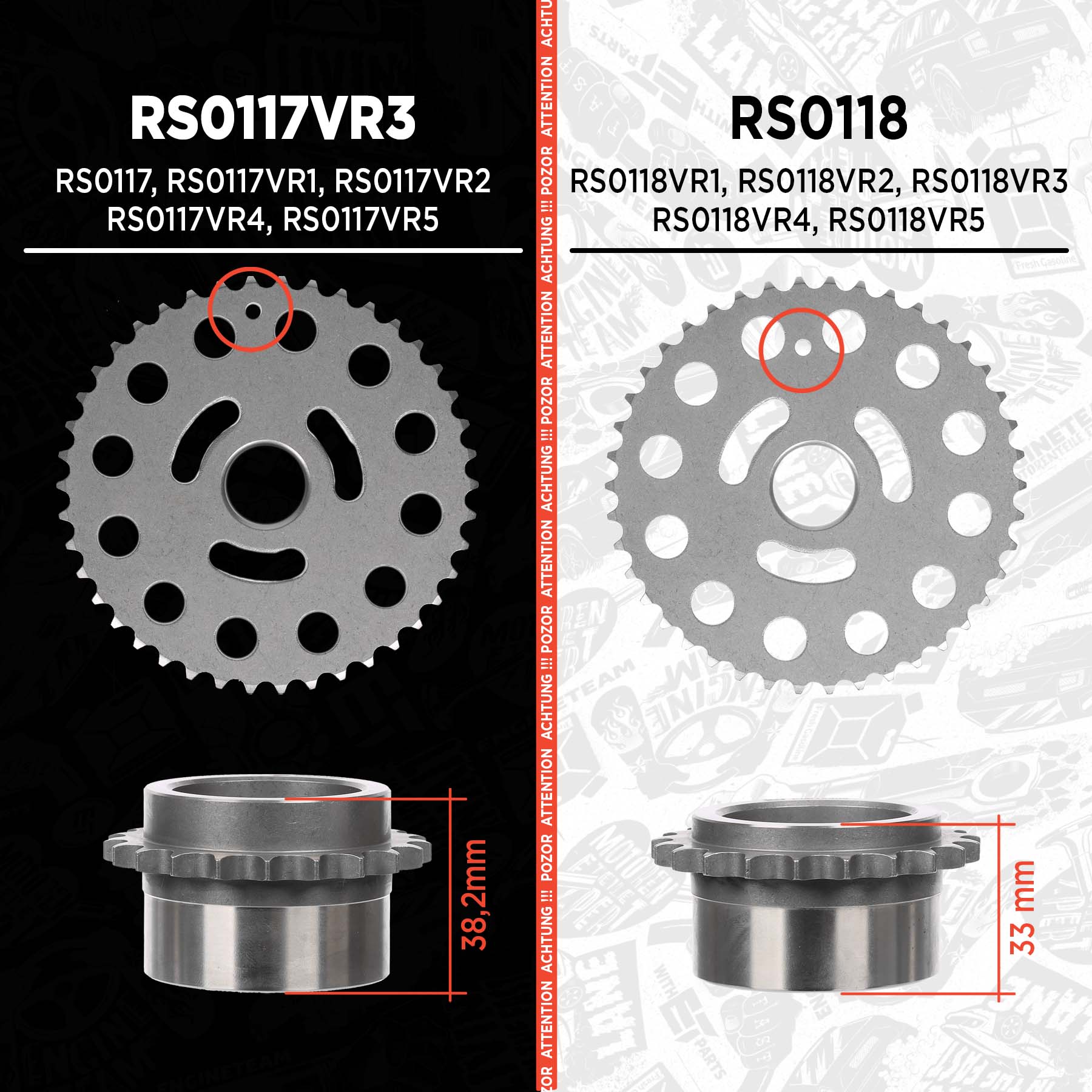 Timing Chain Kit - RS0117VR3 ET ENGINETEAM - 130C1-8929R, 15010-00Q2C ...