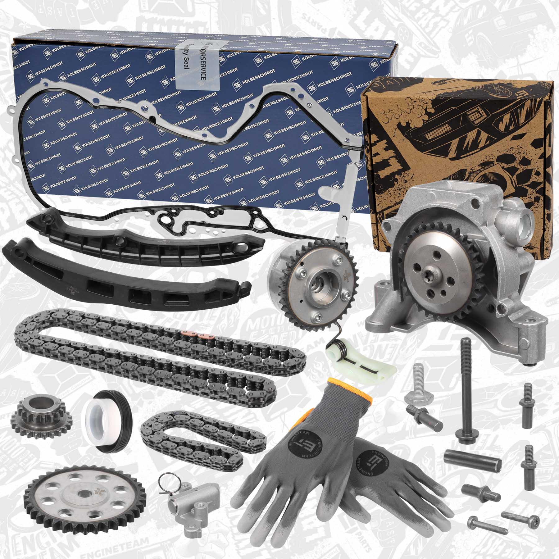 Timing Chain Kit - RS0126VR1 ET ENGINETEAM - 03C109571F, 03C109158A ...