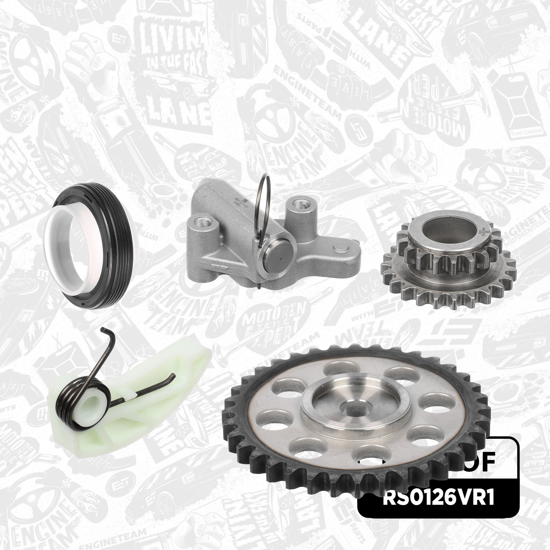 Timing Chain Kit - RS0126VR1 ET ENGINETEAM - 03C109571F, 03C109158A ...