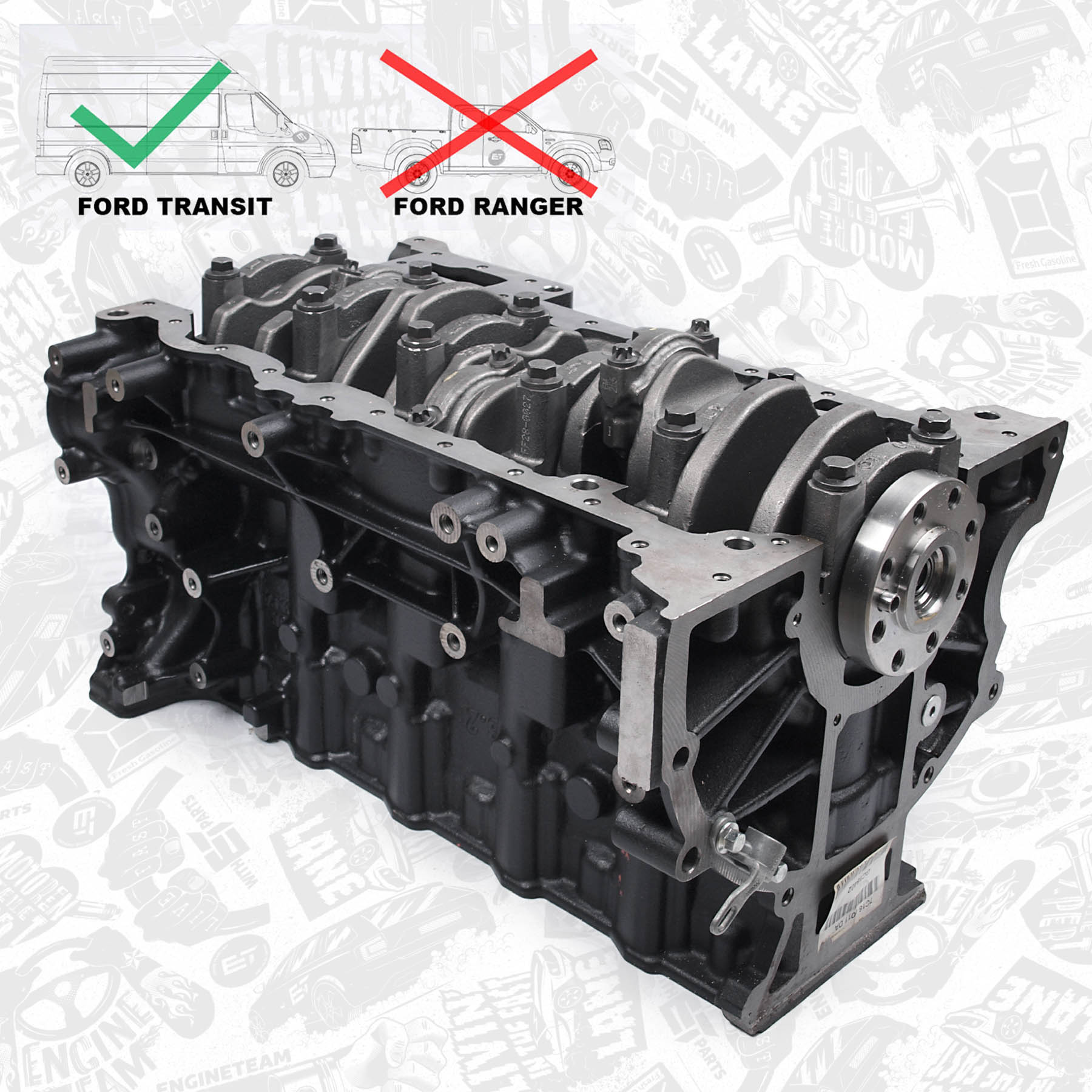 Sub-Assembly, Shortblock - SB0004 ET ENGINETEAM - 1484920, 7C16-6011-DA ...