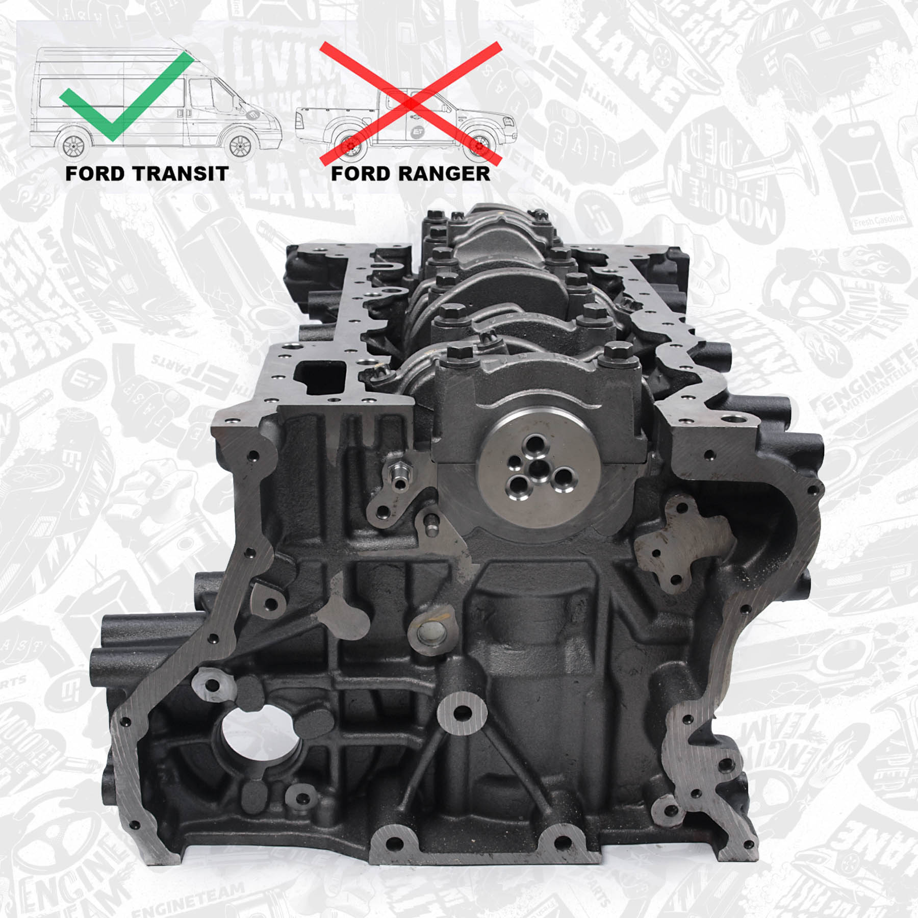 Sub-Assembly, Shortblock - SB0004 ET ENGINETEAM - 1484920, 7C16-6011-DA ...