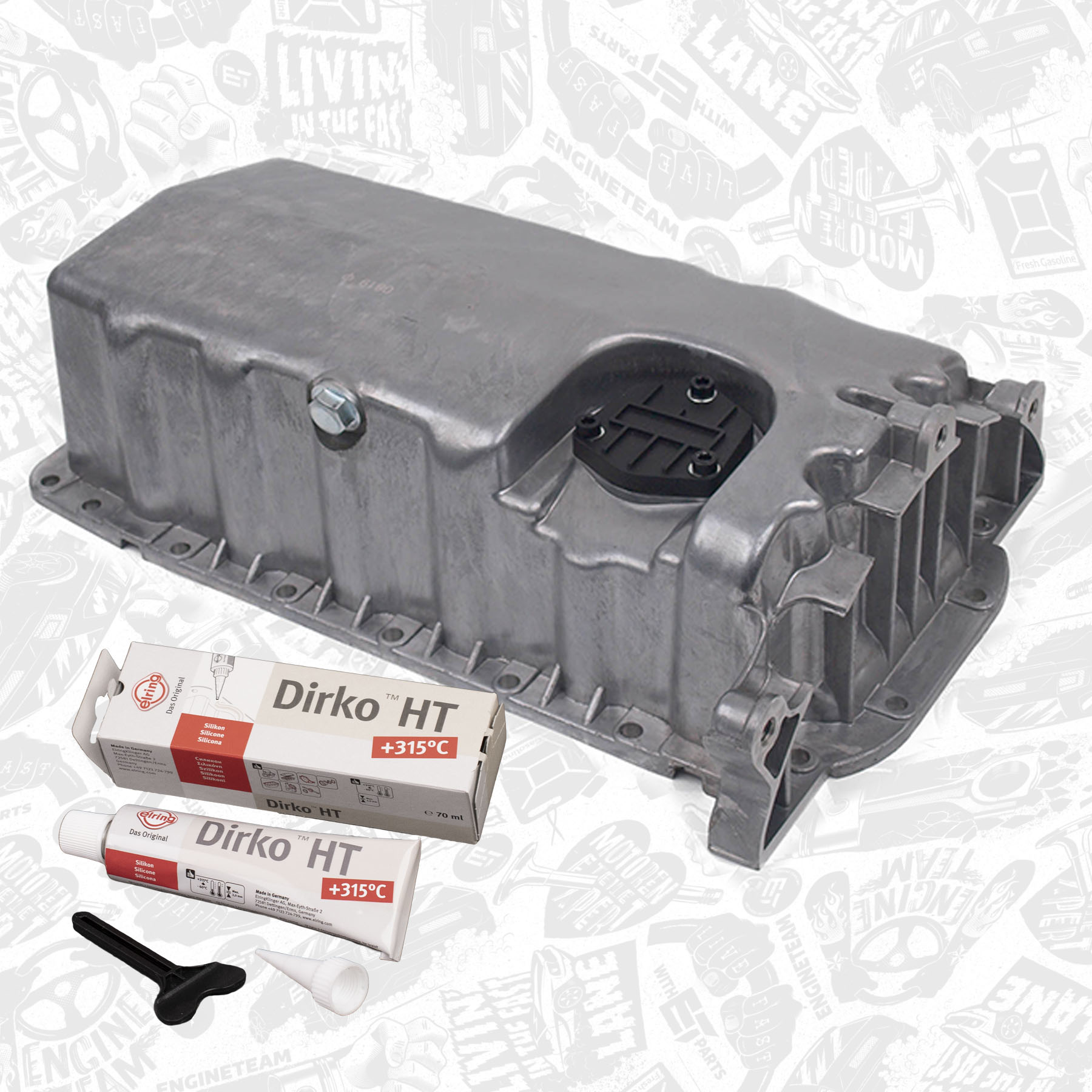 Oil Sump + sealing compound - SU0021VR1 ET ENGINETEAM - 038103601N ...