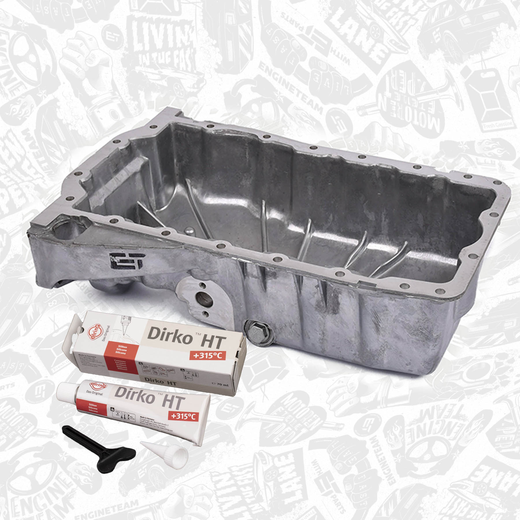 Oil Sump + sealing compound - SU0030VR1 ET ENGINETEAM - 038103603M ...