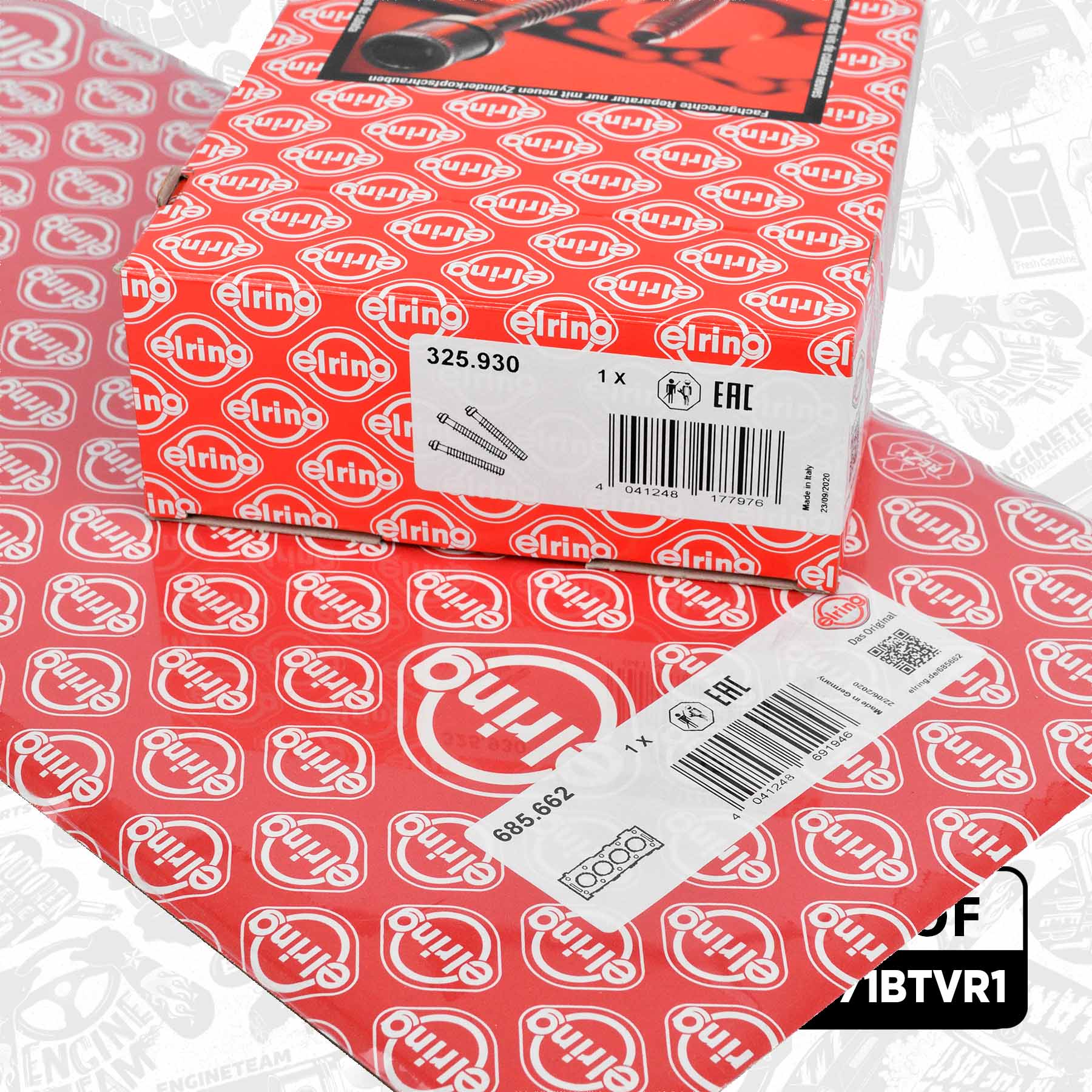 Gasket, cylinder head + bolt set - TH0071BTVR1 ET ENGINETEAM ...