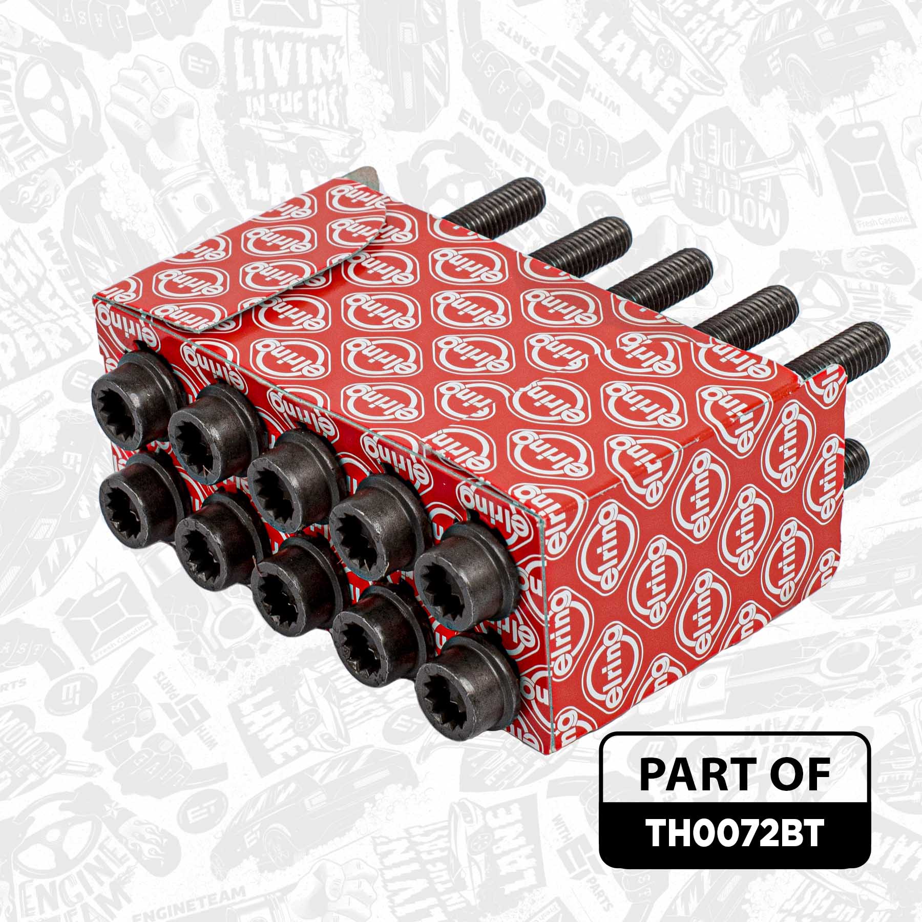 Gasket, cylinder head + bolt set - TH0072BT ET ENGINETEAM - 06L103383B ...