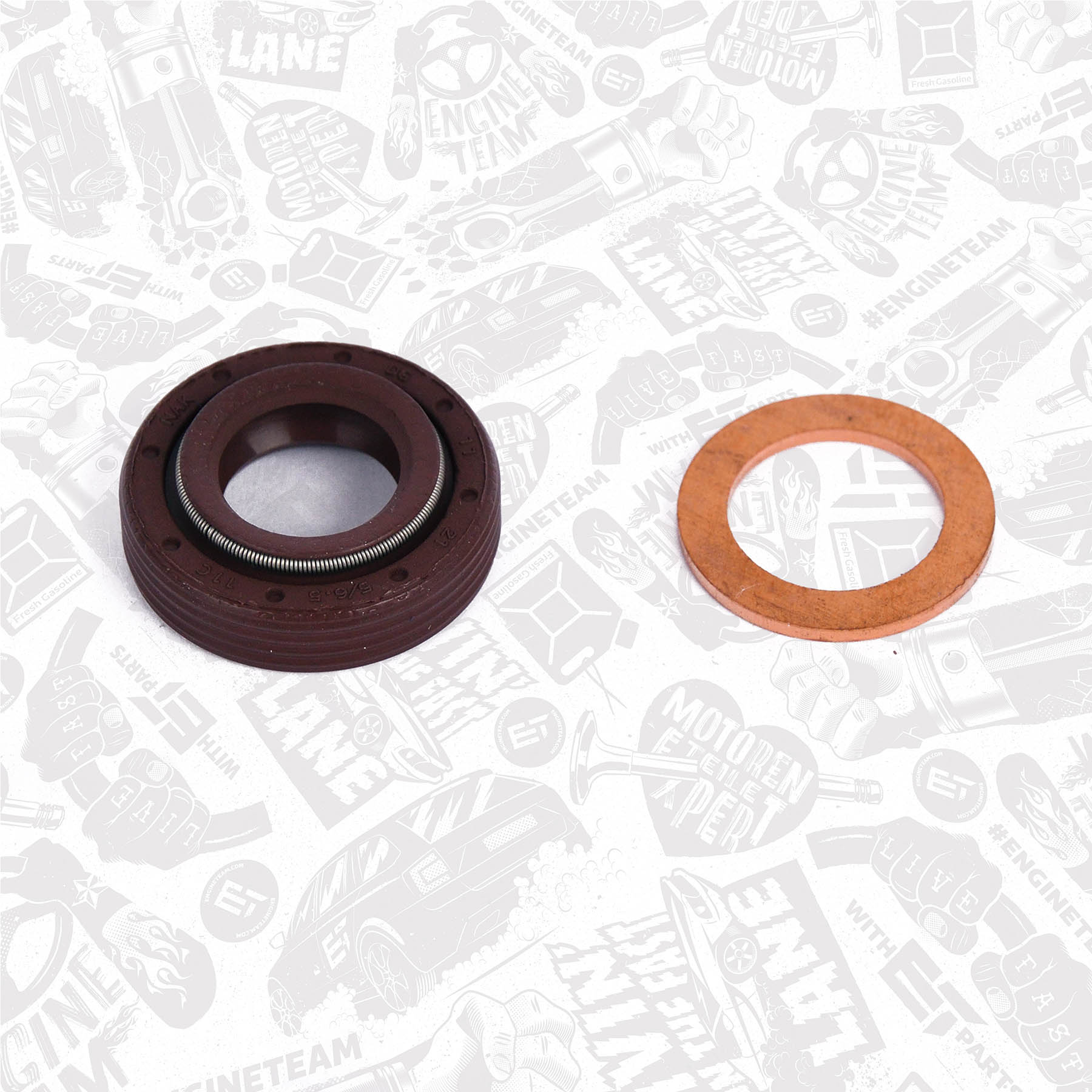 Repair Set, vacuum pump (braking system) - TM0024 ET ENGINETEAM ...