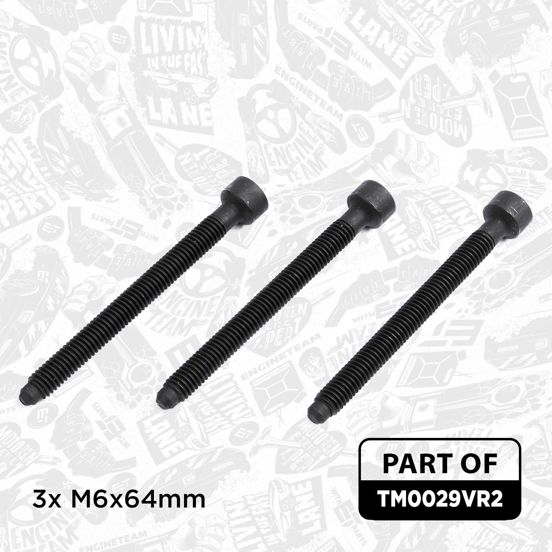 Seal Kit, injector nozzle 3 pcs + bolts - TM0029VR2 ET ENGINETEAM ...