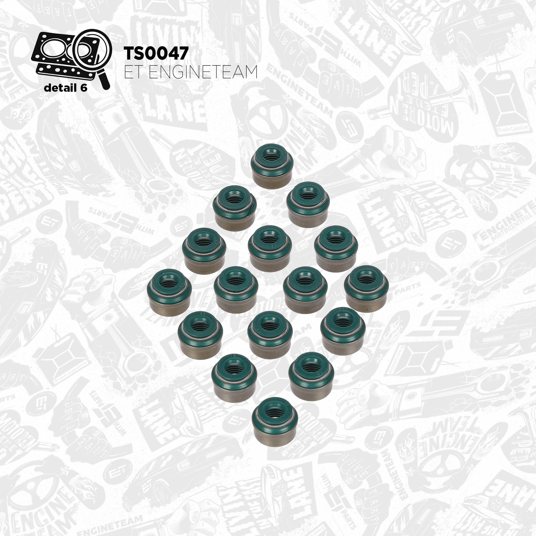 Gasket Kit, cylinder head - TS0047 ET ENGINETEAM - 7701475822, 505.050 ...