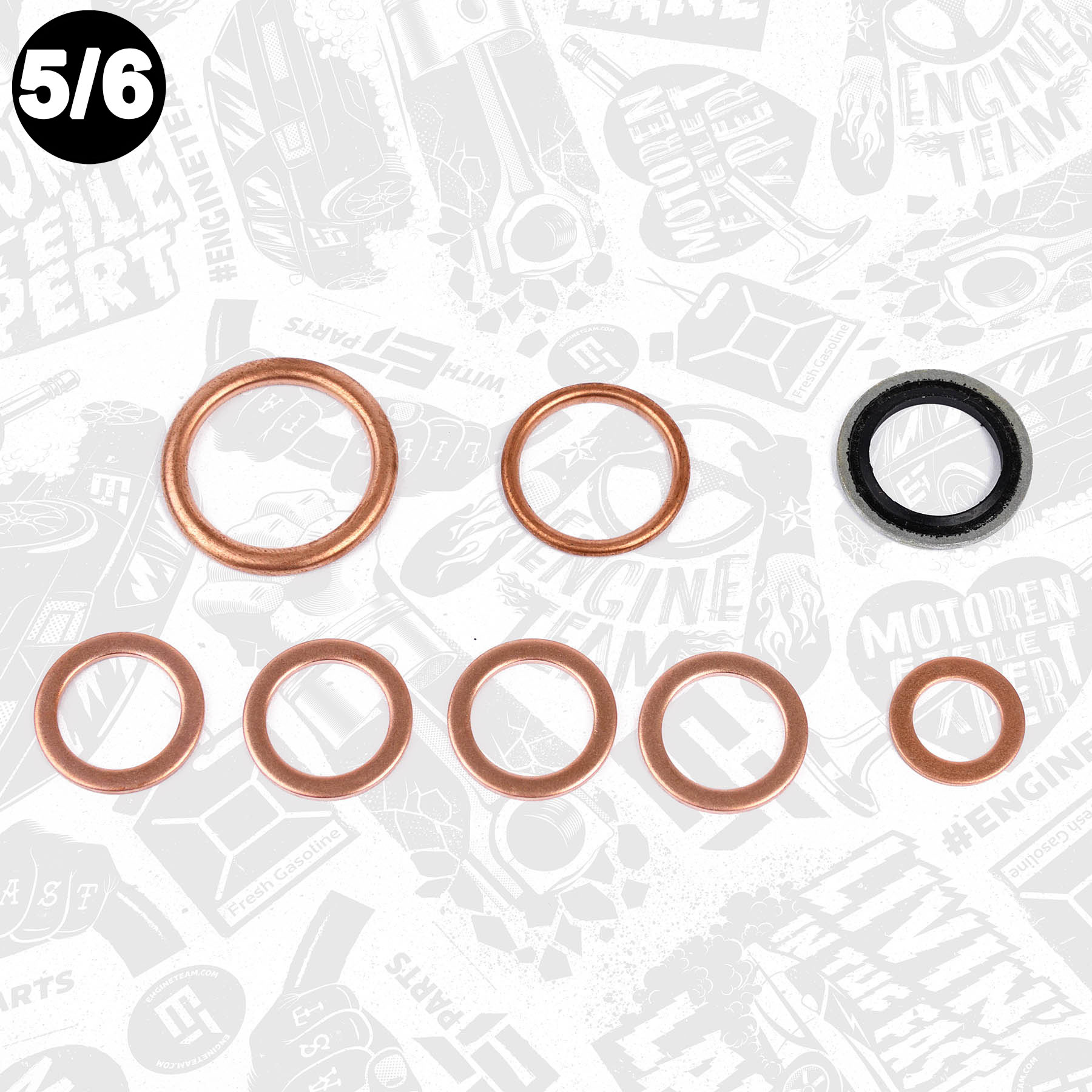 Gasket Kit, crankcase - TS0054 ET ENGINETEAM - 7701470176, 54089200 ...