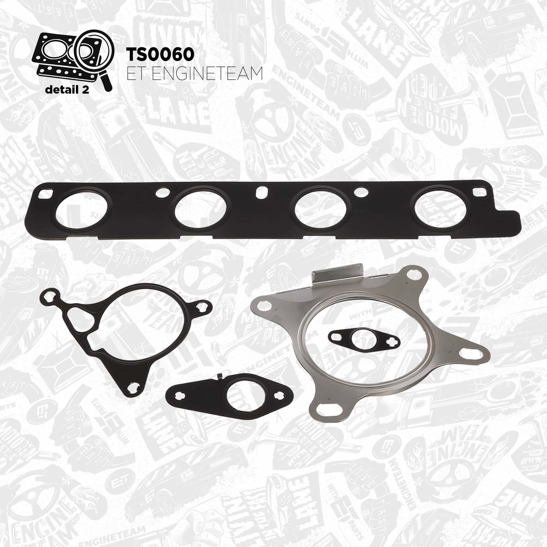 Gasket Kit, cylinder head - TS0060 ET ENGINETEAM - 06H103383AF ...