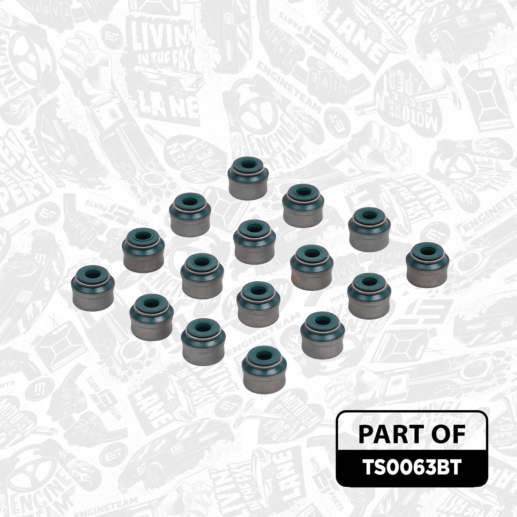 Gasket Set, cylinder head + bolt set - TS0063BT ET ENGINETEAM ...