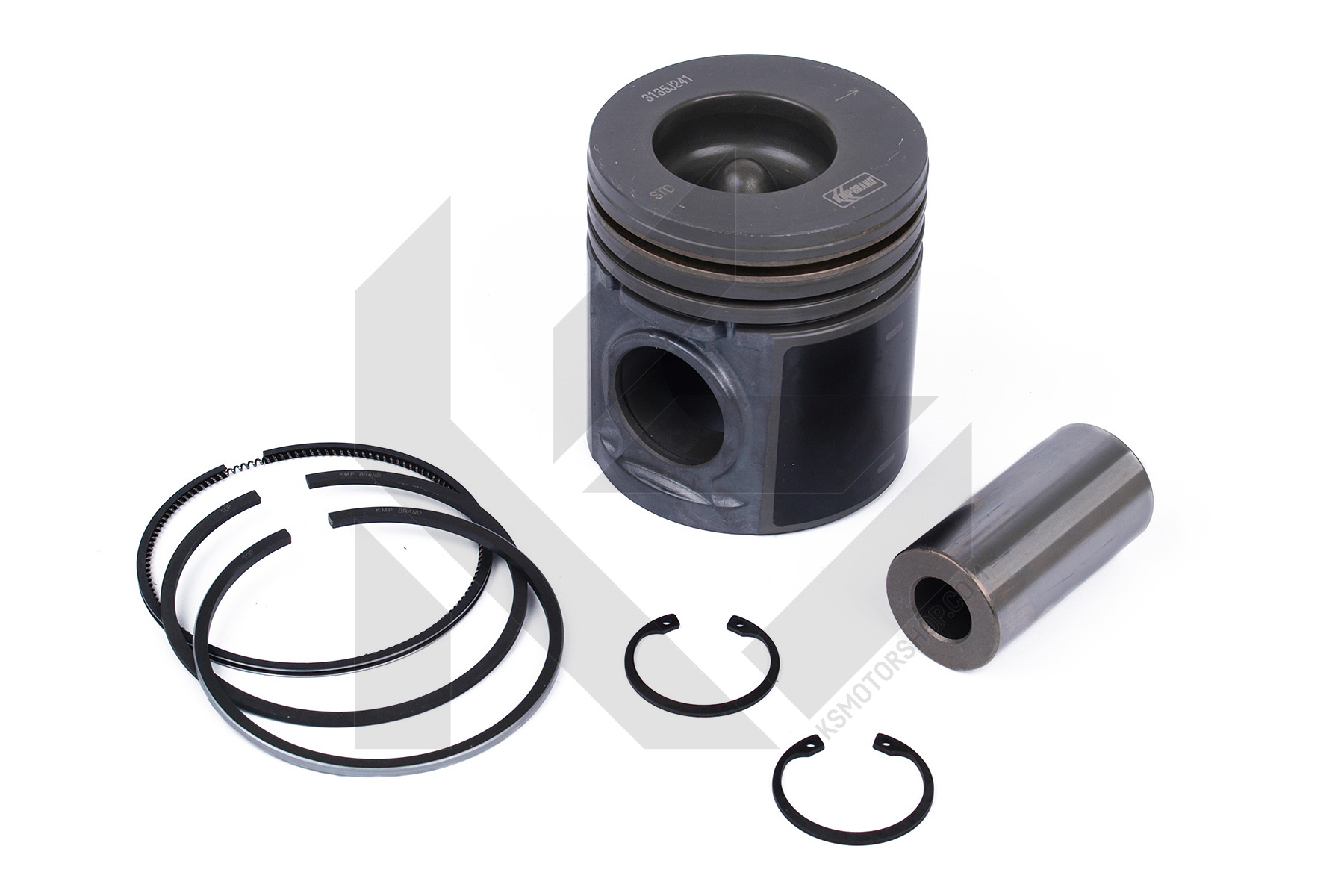 Complete piston with rings and pin - U5PR0054 NON OE - 02201504 ...