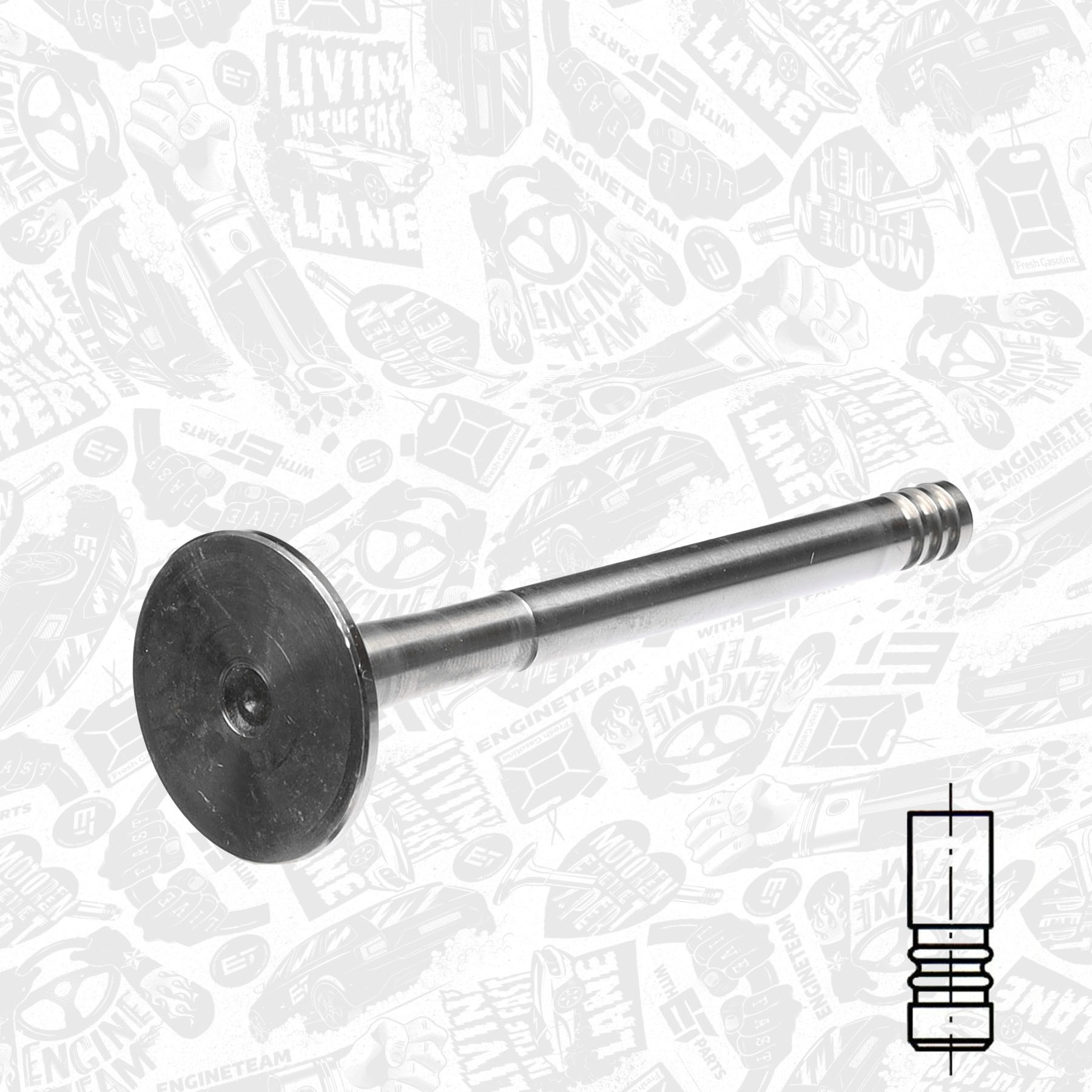 Exhaust Valve - VE0015 ET ENGINETEAM - 074109611, 33049, R4640/RCR | K ...