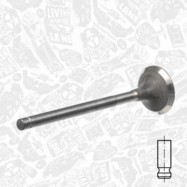 Exhaust Valve - VE0047 ET ENGINETEAM - 14721-PLZ-D00, 641369, 641387 ...