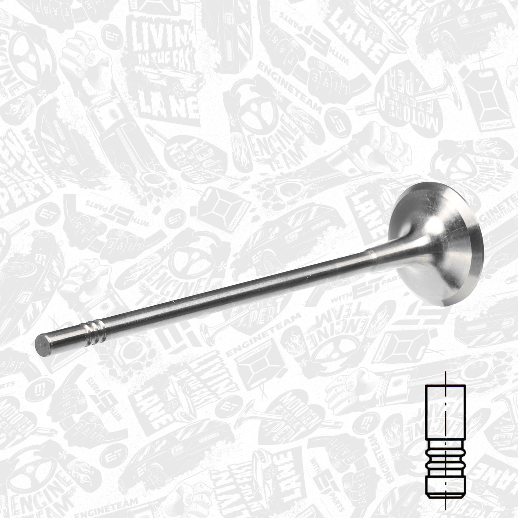 Exhaust Valve - VE0112 ET ENGINETEAM - 641379, 71739797, 291107 | K ...