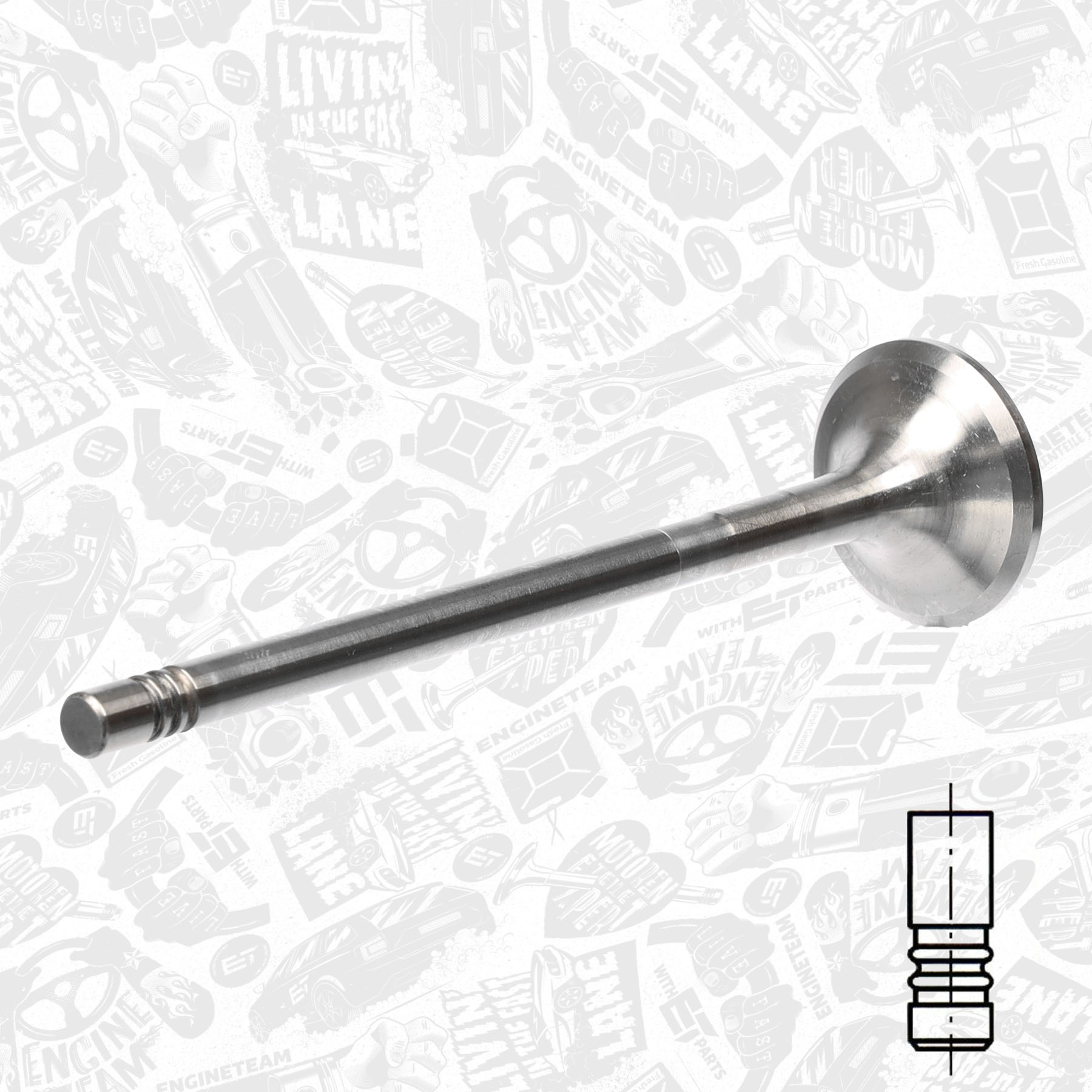 Exhaust Valve - VE0184 ET ENGINETEAM - A2710500627, 2710500627 | K ...