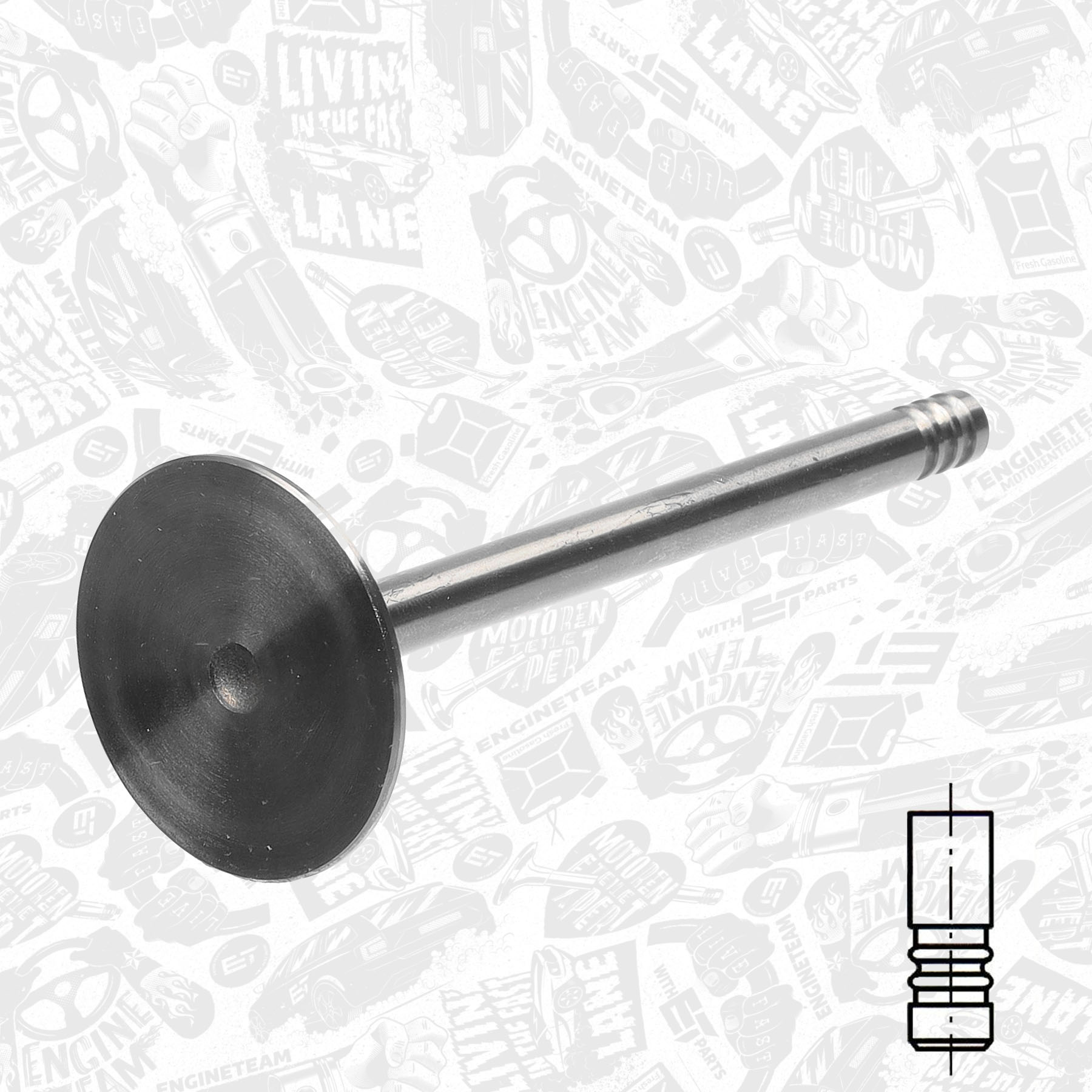 Intake Valve - VI0021 ET ENGINETEAM - 028109601K, 39520, R4888/BM | K MOTORSHOP s.r.o.