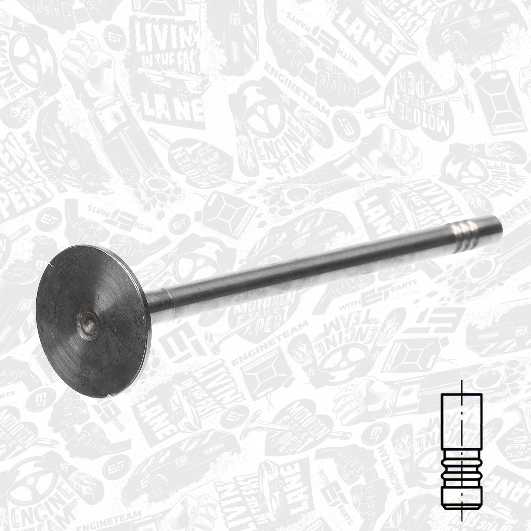 Intake Valve - VI0041 ET ENGINETEAM - 1121333, 013VE31276000, 181018 ...