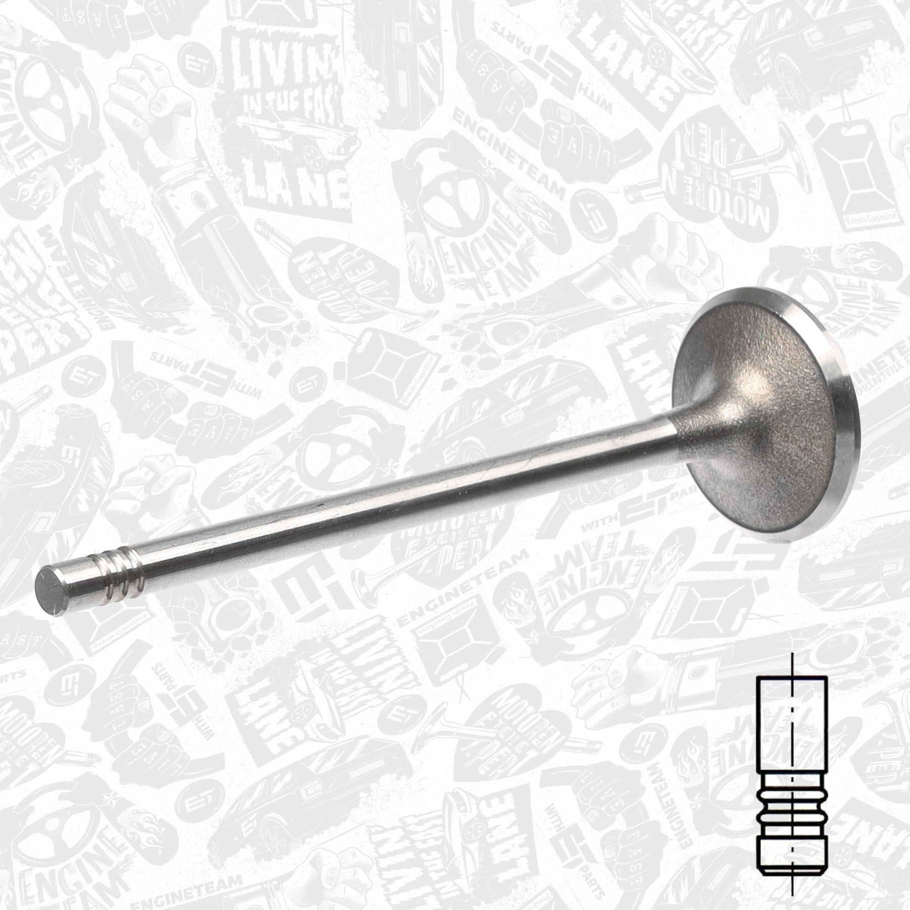 Intake Valve - VI0060 ET ENGINETEAM - 0948.C8, 539026, R6441/S | K ...
