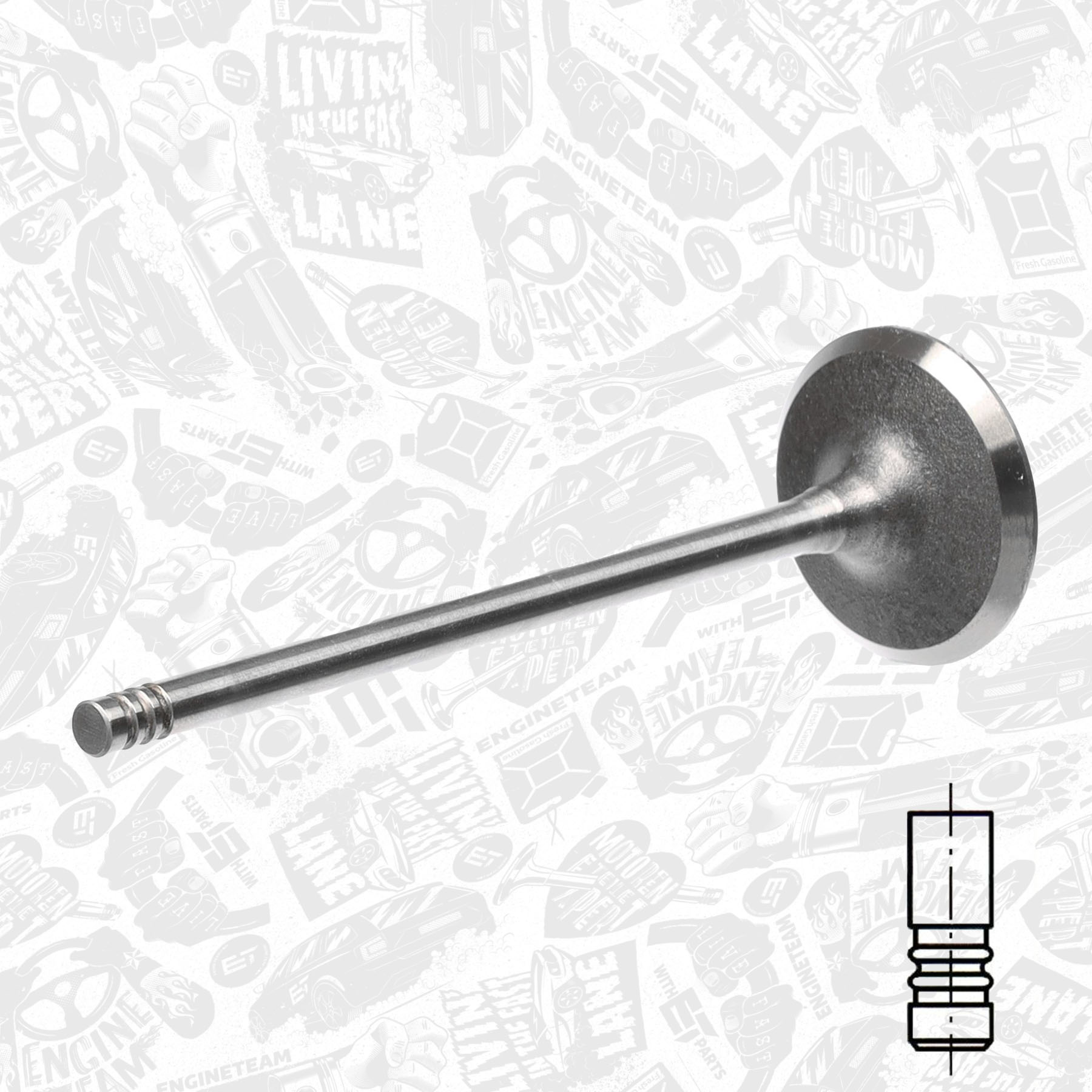 Intake Valve - VI0071 ET ENGINETEAM - 641048, 90536095, 341001 | K ...