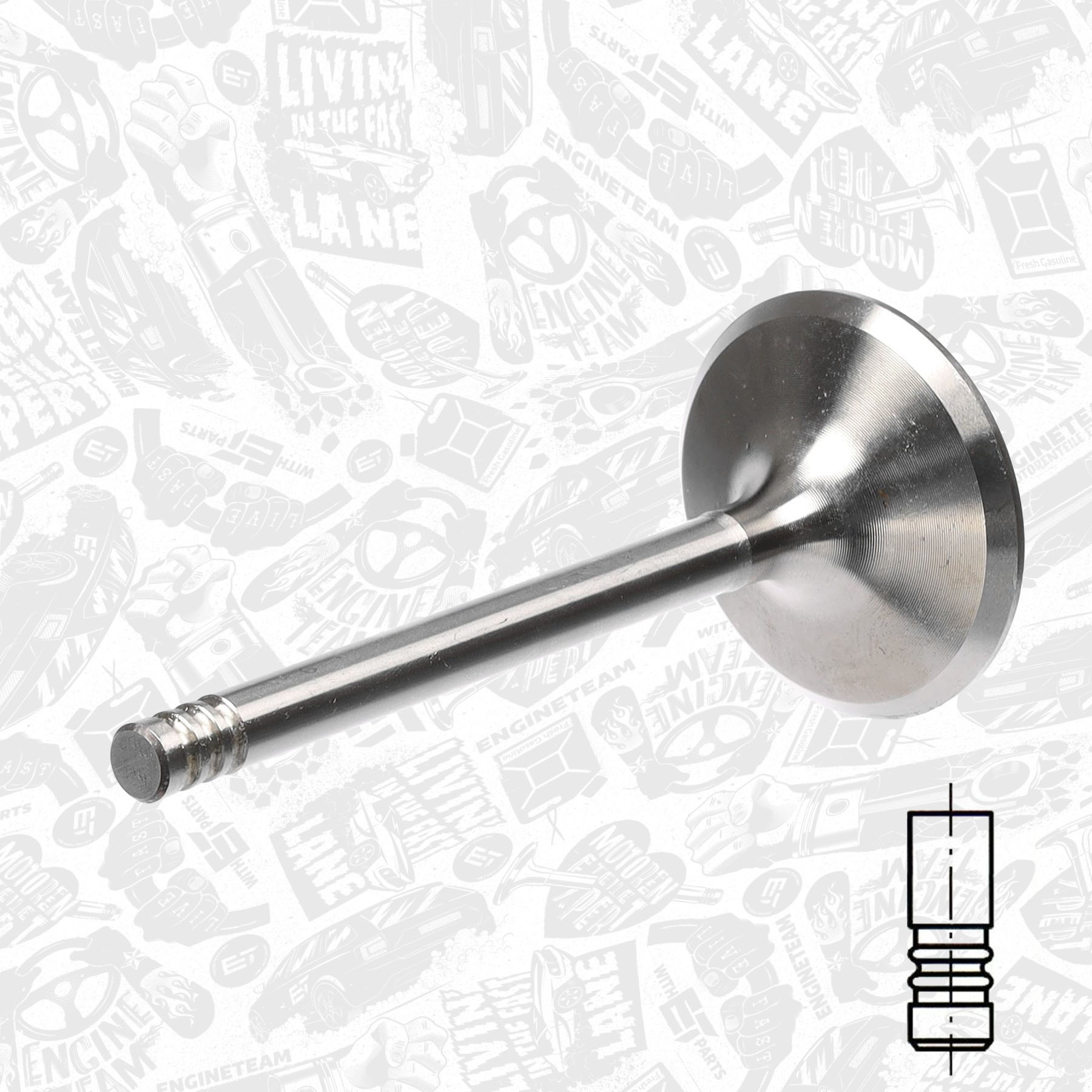 Einlassventil - VI0079 ET ENGINETEAM - 078109601A, 078109601B ...