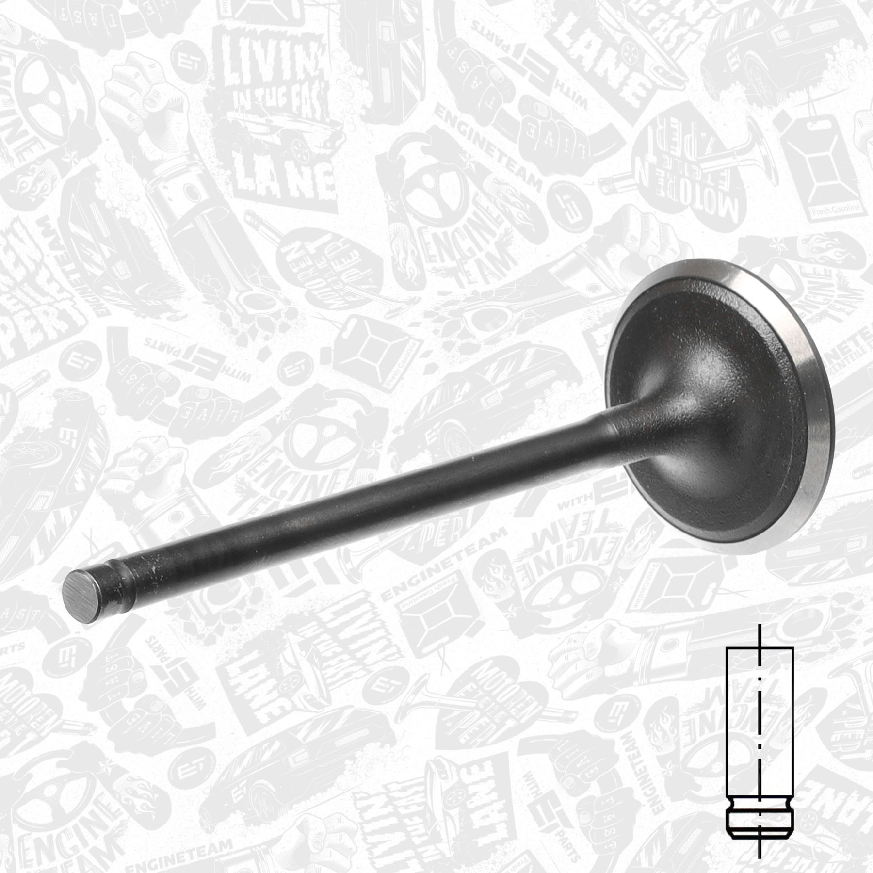 Intake Valve - VI0150 ET ENGINETEAM - 22211-2B000, 22211-2B400, R6566 ...